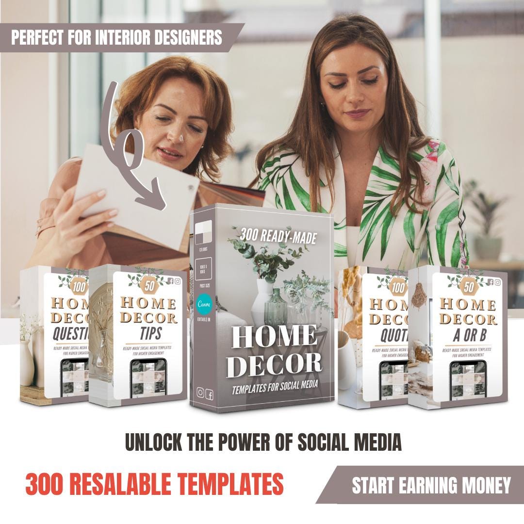 300 Resalable Interior Design Templates - Etsy