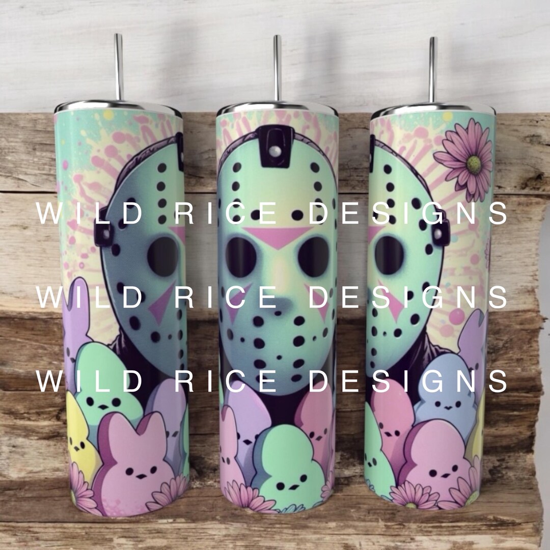 Easter Horror Jason V Peeps Easter Drip Spring 20 Oz Tumbler Wrap ...