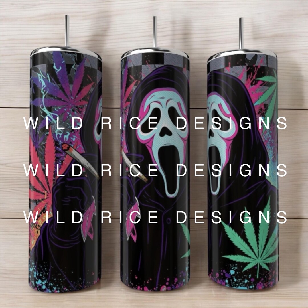 Comic Style Neon Pot Weed 420 Friendly GF Horror Killer Spooky ...