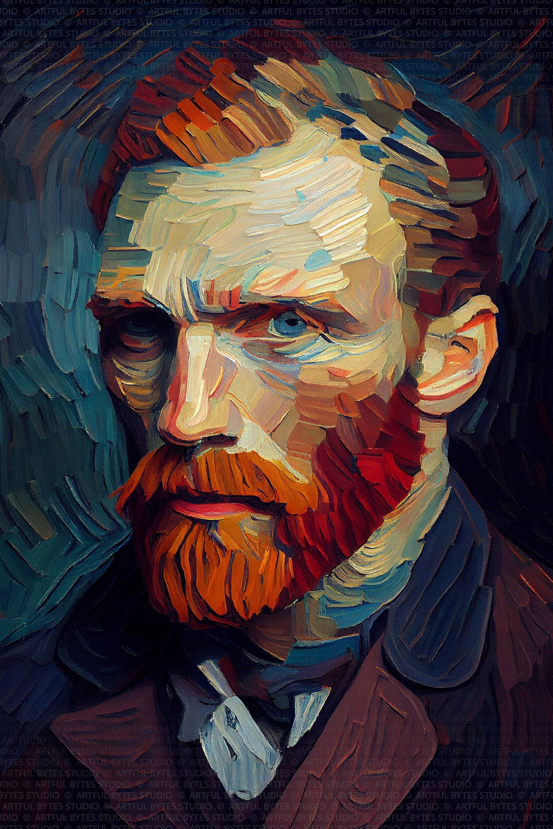 Vincent Van Gogh Portrait, Painting, Art Print, Poster, Wall Art ...
