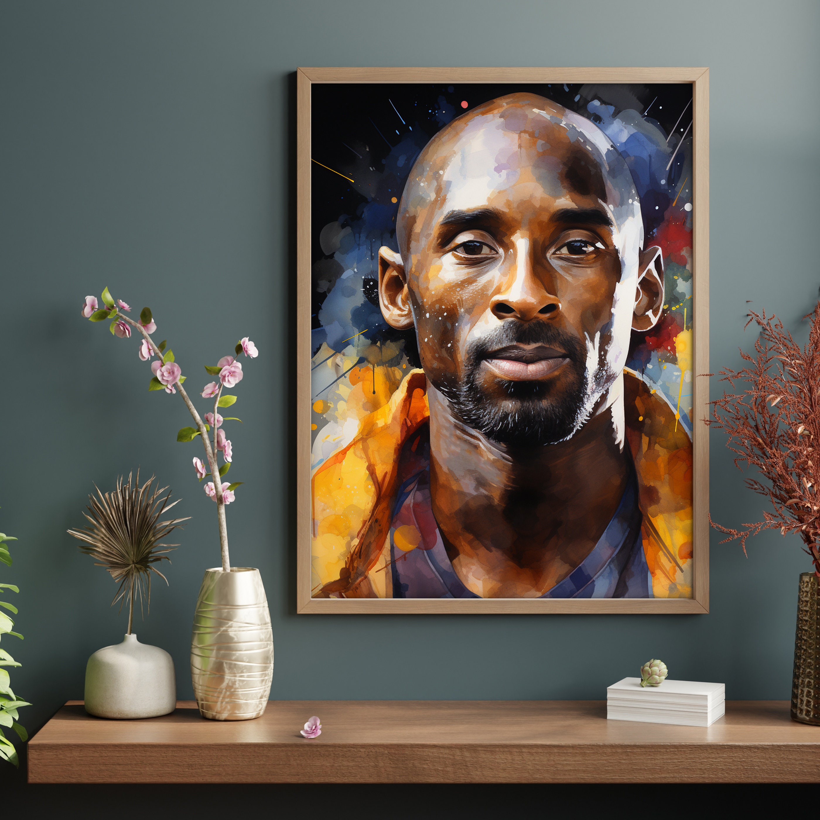 Kobe Bryant Portrait Fan Art Painting Art Print Poster - Etsy
