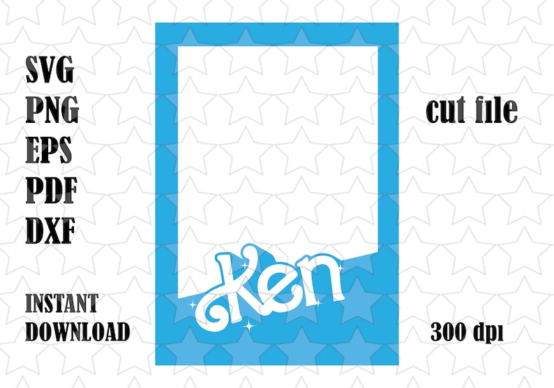 Doll Ken Box Svg, Barbi Logo, SVG PNG Clipart Digital Download ...