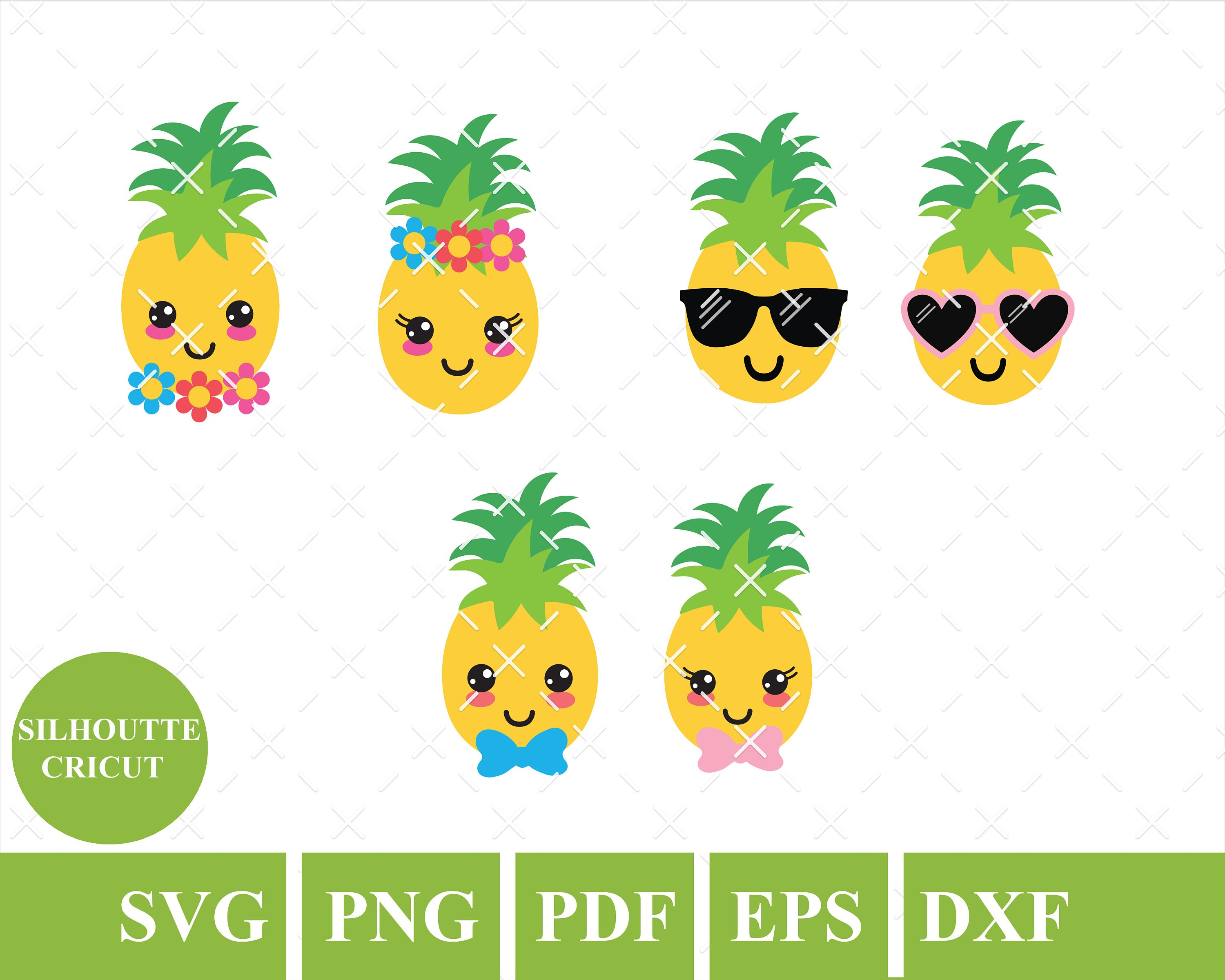 Pineapple SVG Bundle ,pineapple Clipart, Pineapple Sunglasses for ...