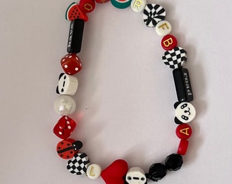 Matching Red and Black Heart Phone Charms - Etsy