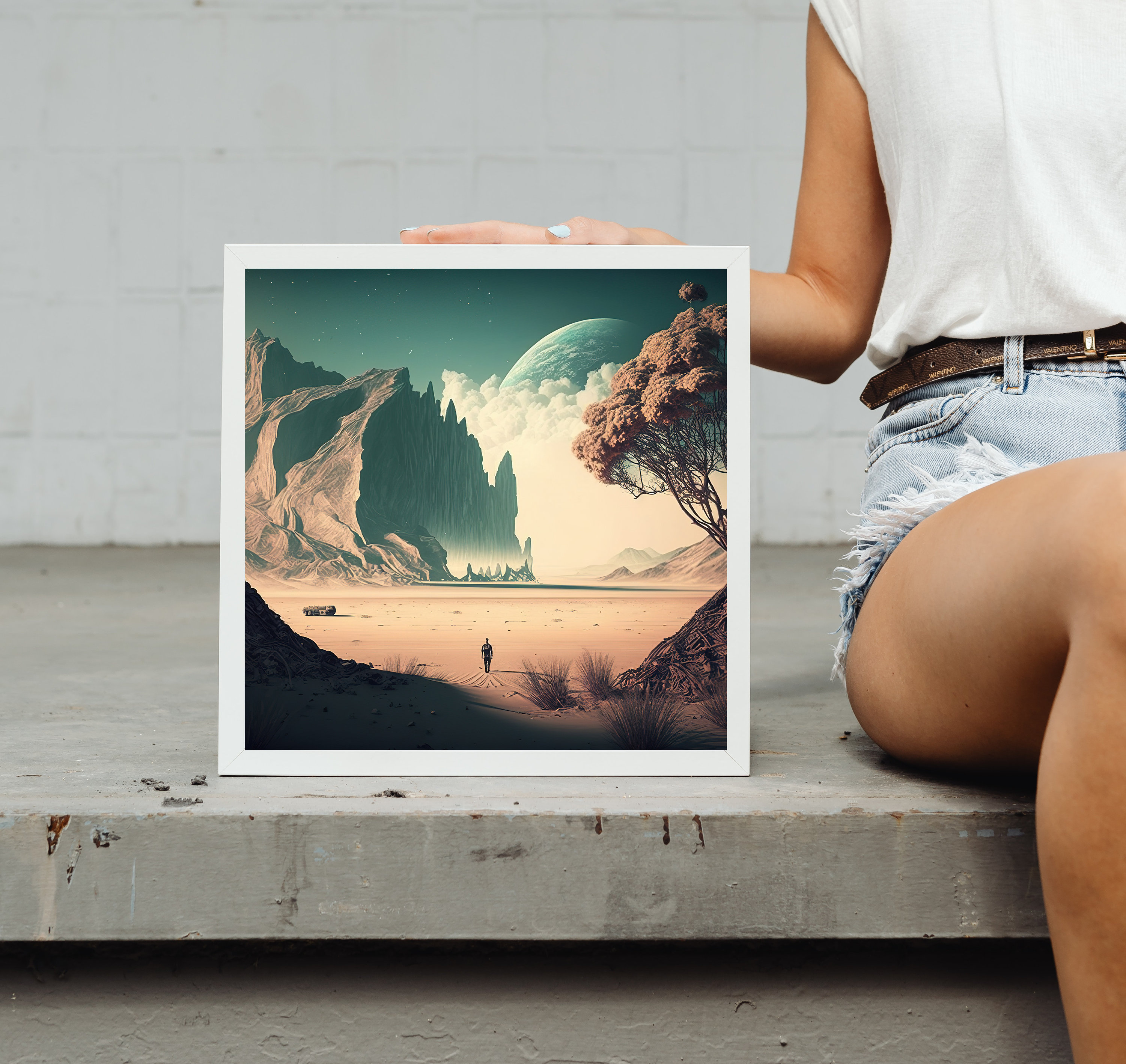 Printable DIGITAL Art Digital Painting Desert Landscape Prtintable ...