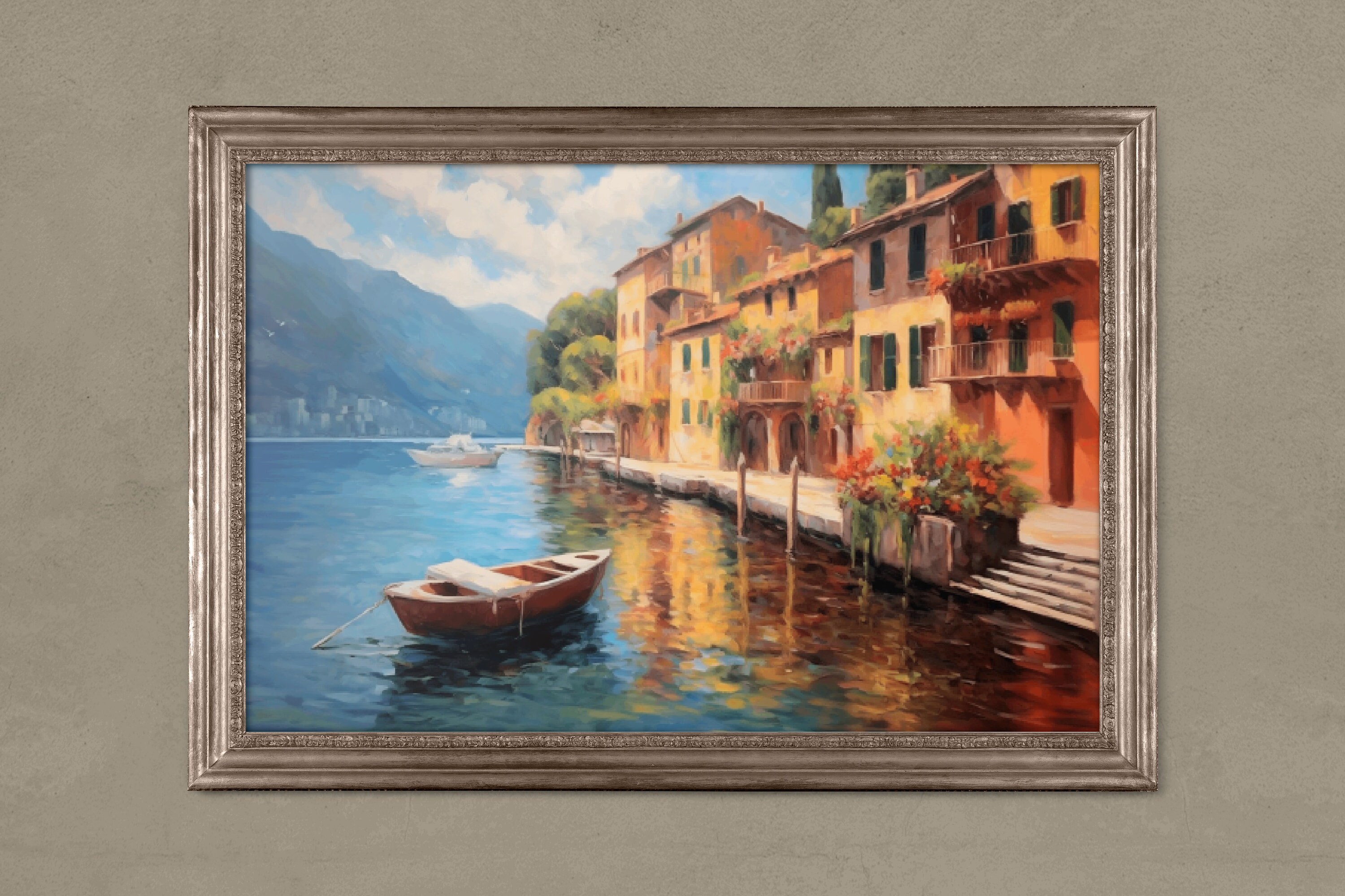 Lake Como Art, Italy Wall Art, Room Wall Art, Home Decor, Room Wall Art ...