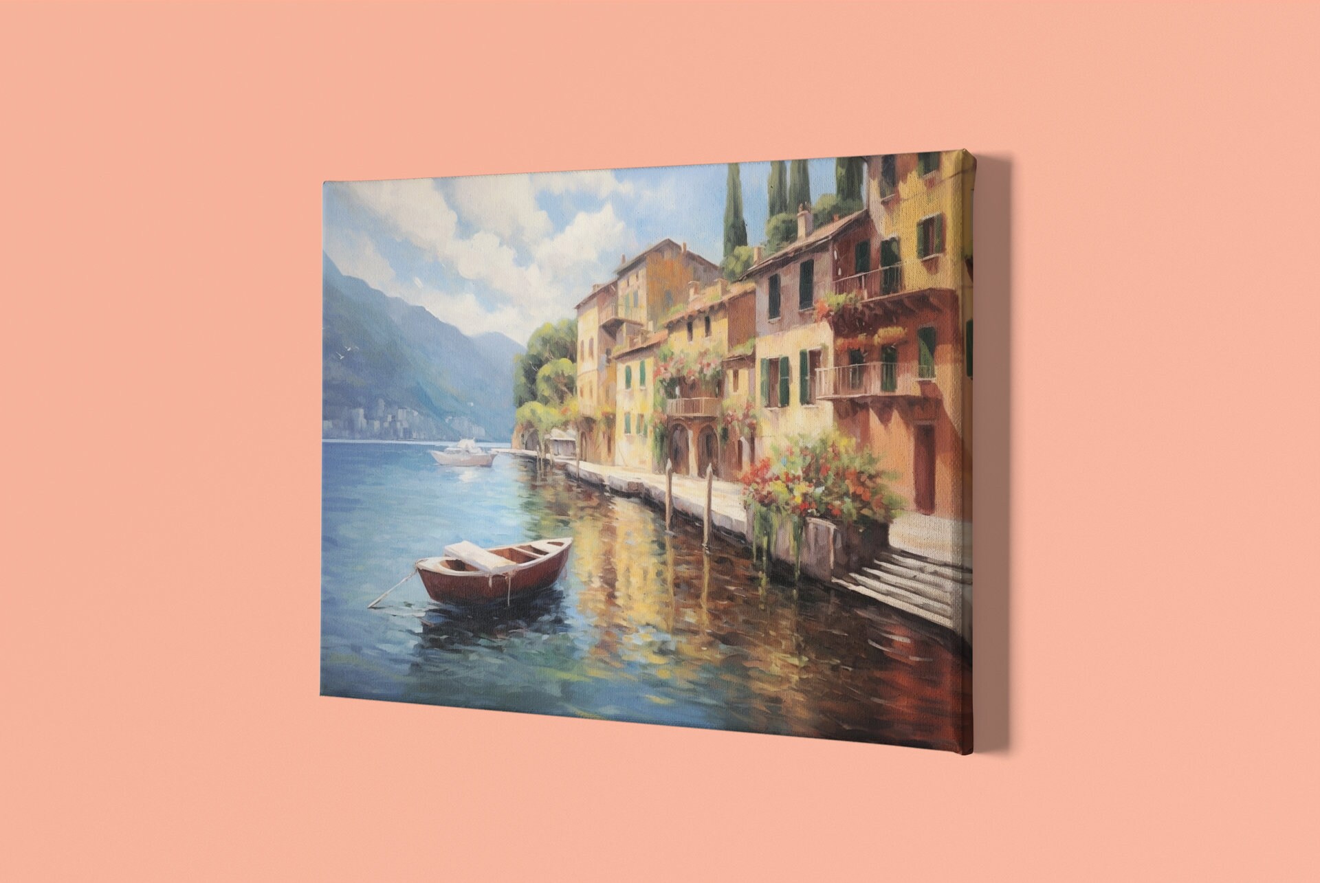Lake Como Art, Italy Wall Art, Room Wall Art, Home Decor, Room Wall Art ...