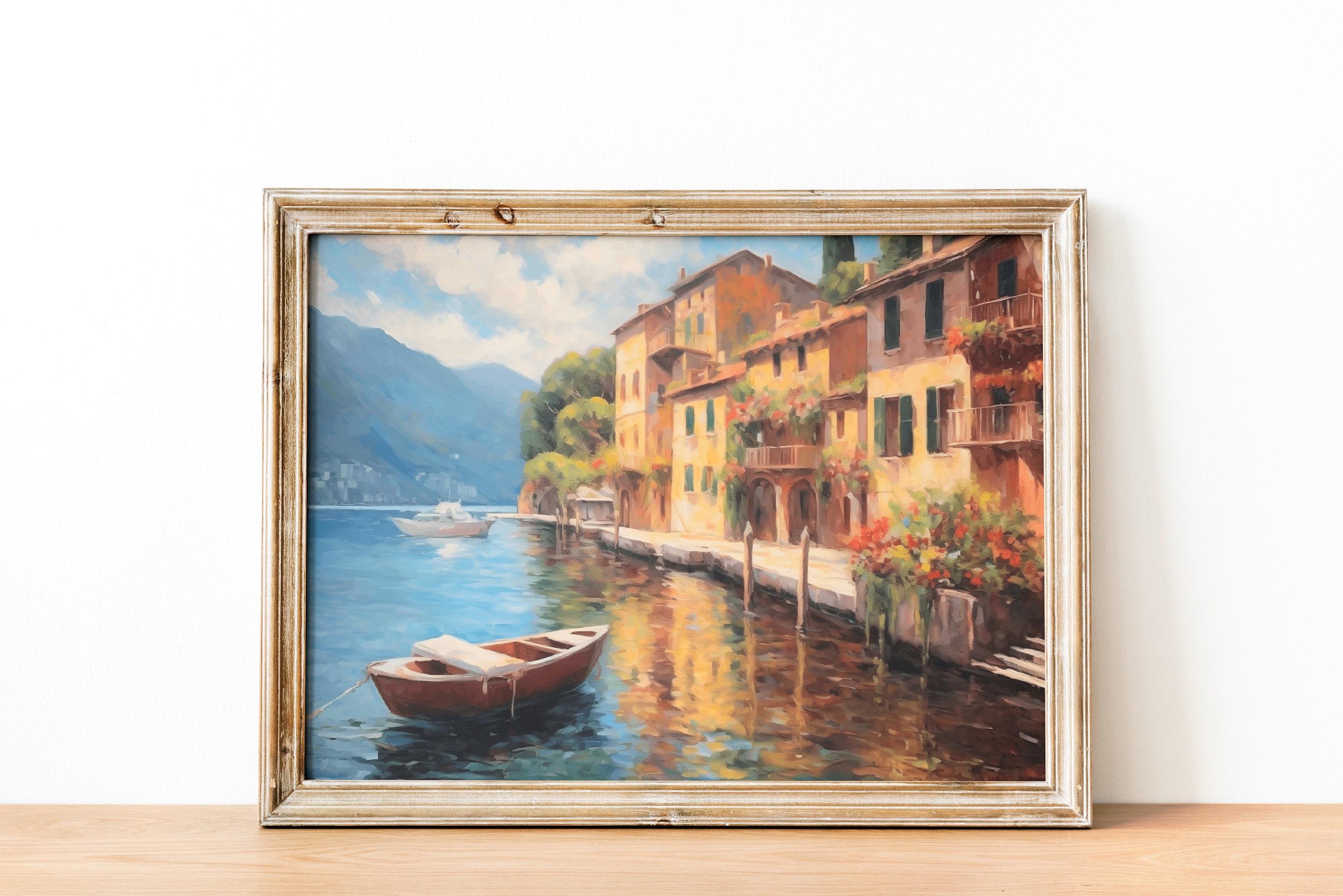 Lake Como Art, Italy Wall Art, Room Wall Art, Home Decor, Room Wall Art ...