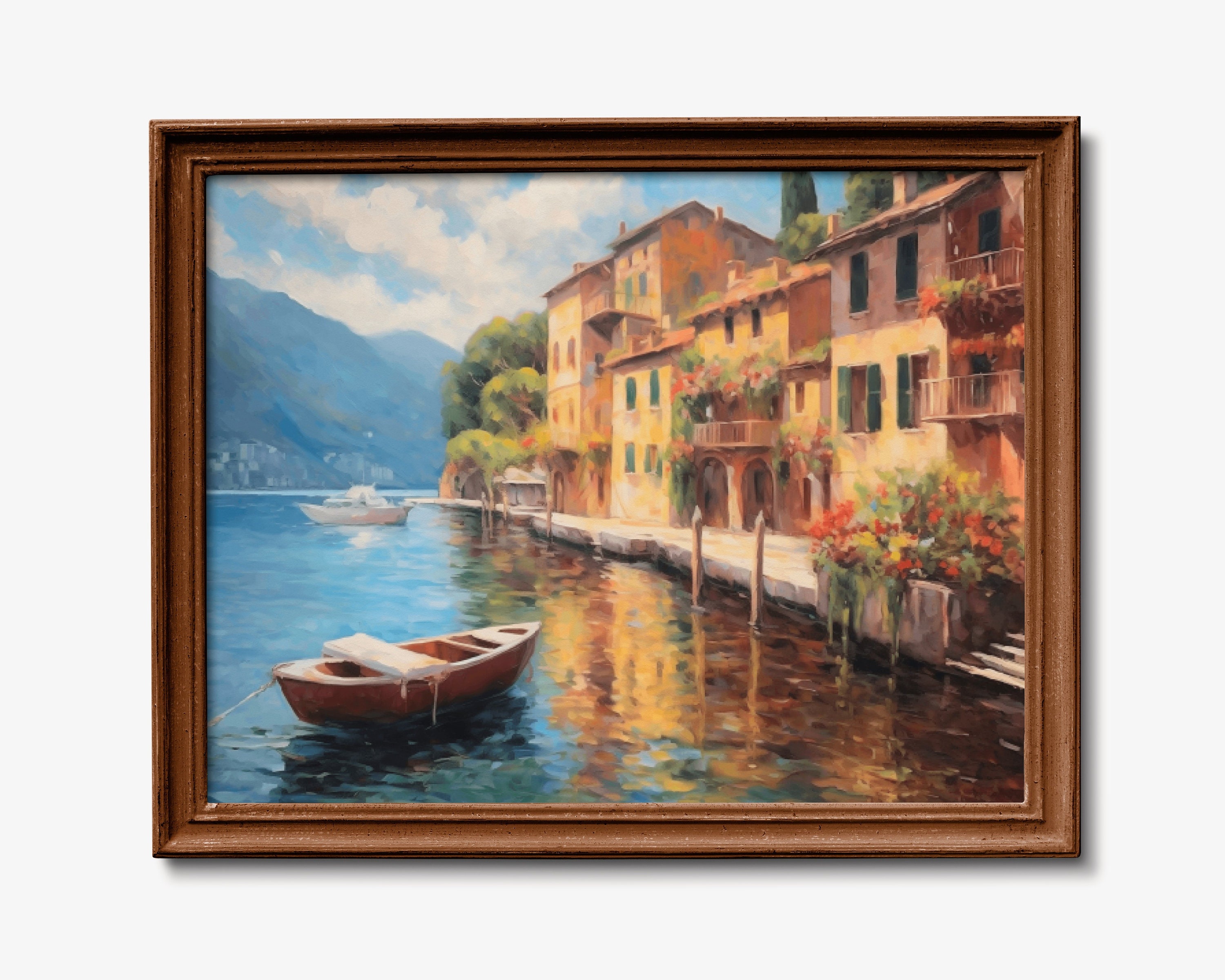 Lake Como Art, Italy Wall Art, Room Wall Art, Home Decor, Room Wall Art ...