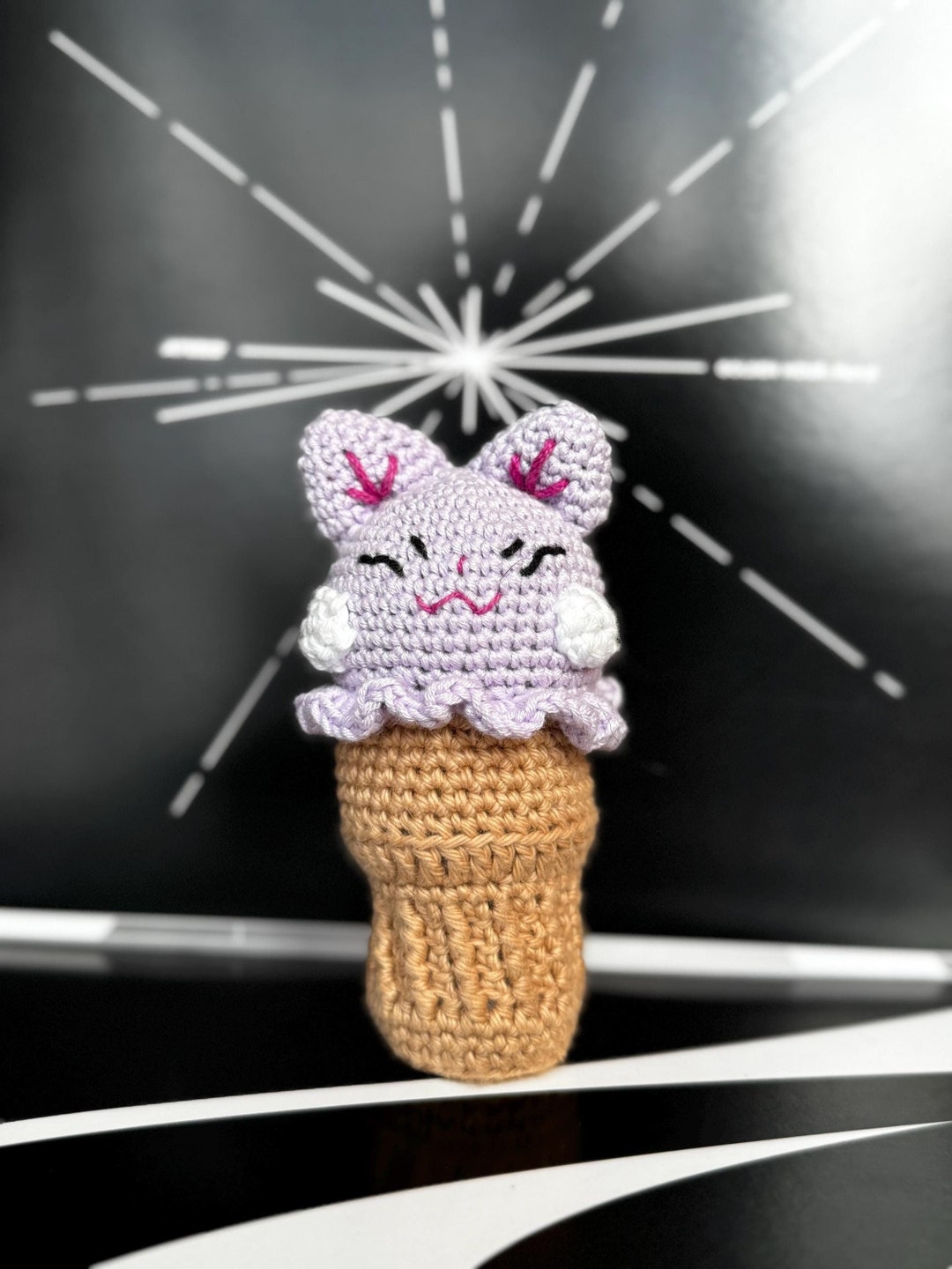 ATEEZ Aniteez Sandeoki Ice Cream Cone Crochet Amigurumi Pattern - Etsy
