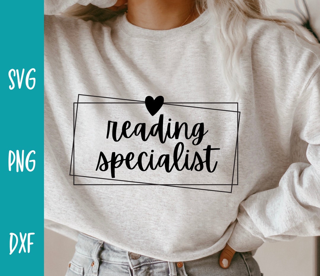 Reading Specialist Svg - Teacher Svg - Teacher Shirt Svg - Svg File for ...