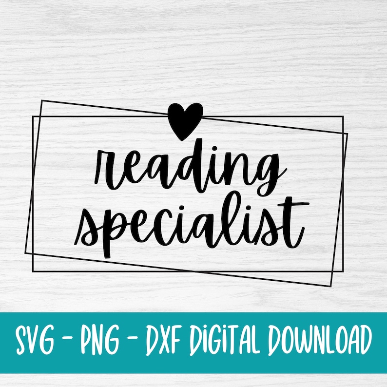 Reading Specialist Svg Teacher Svg Teacher Shirt Svg Svg - Etsy
