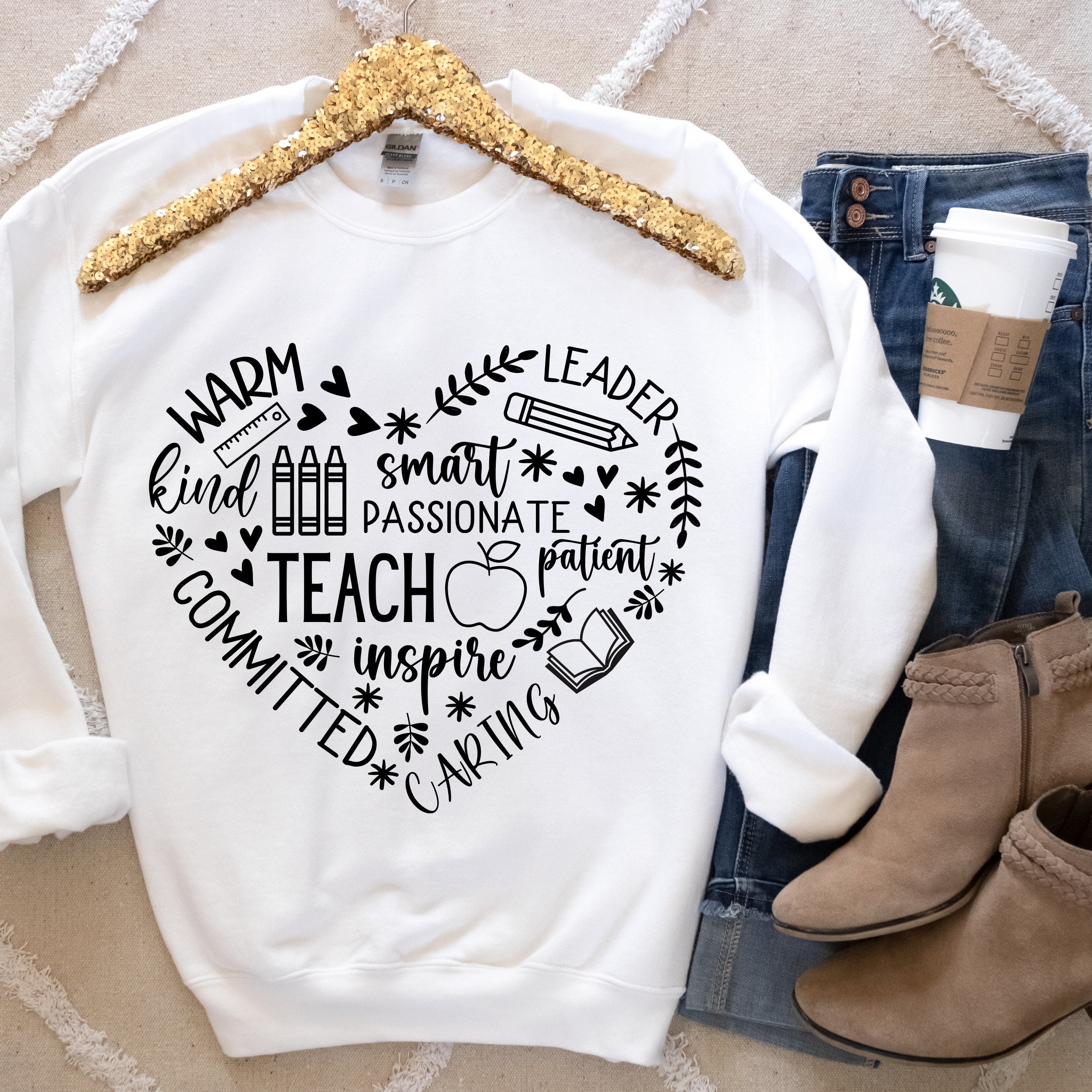 Teacher Svg - Teacher Heart Svg - Teacher Gift Svg - Teacher Heart Png ...