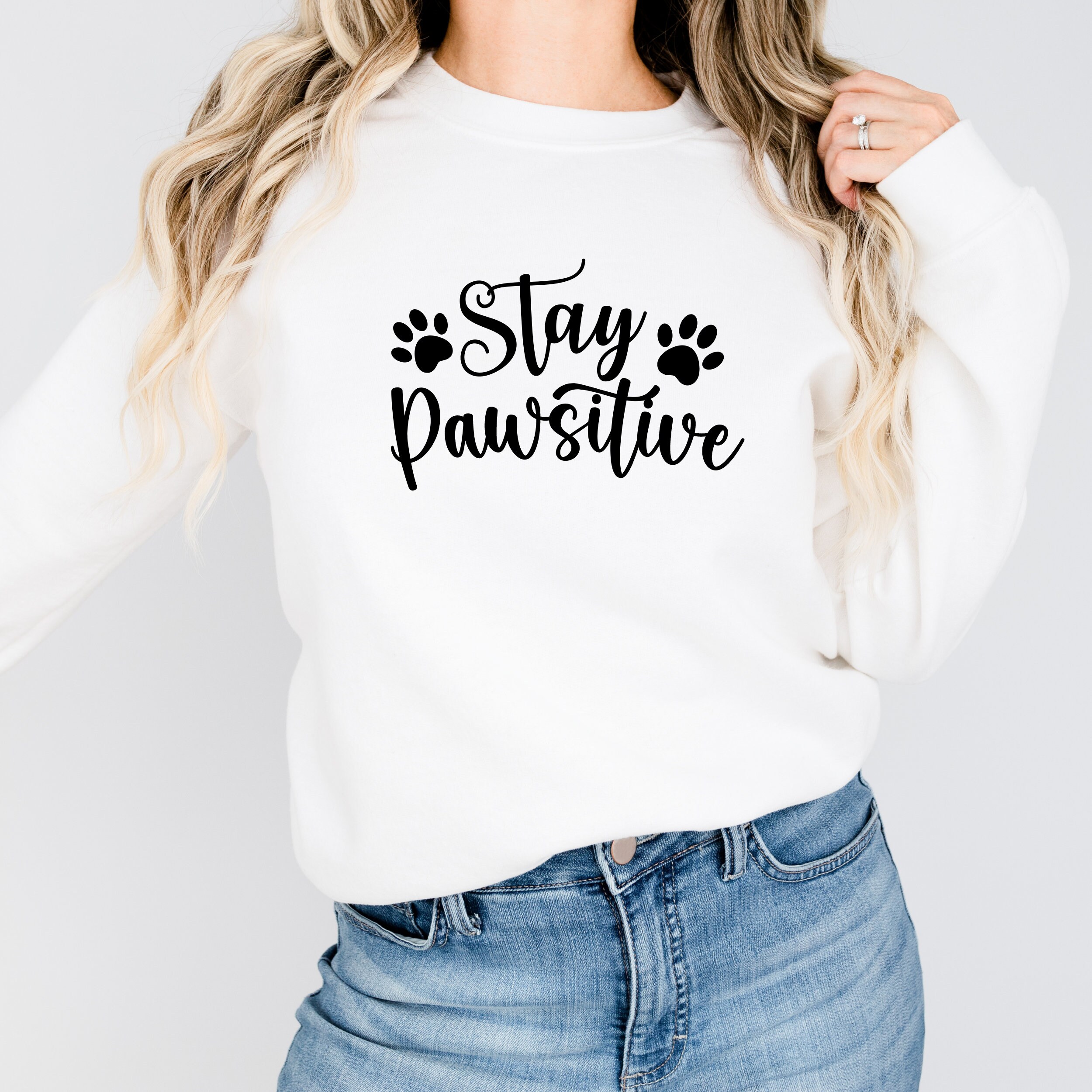 Perro svg dibujado a mano / pawsitive svg / perro mamá svg / - Etsy México