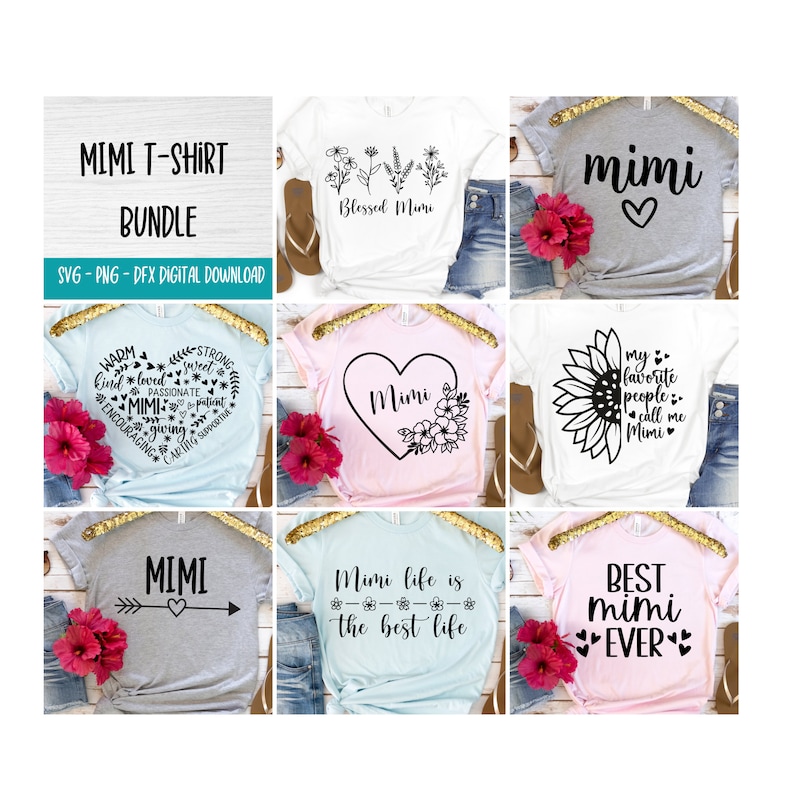 Mimi Svg Bundle - Mothers Day Svg Bundle - Digital Download - Svg File ...