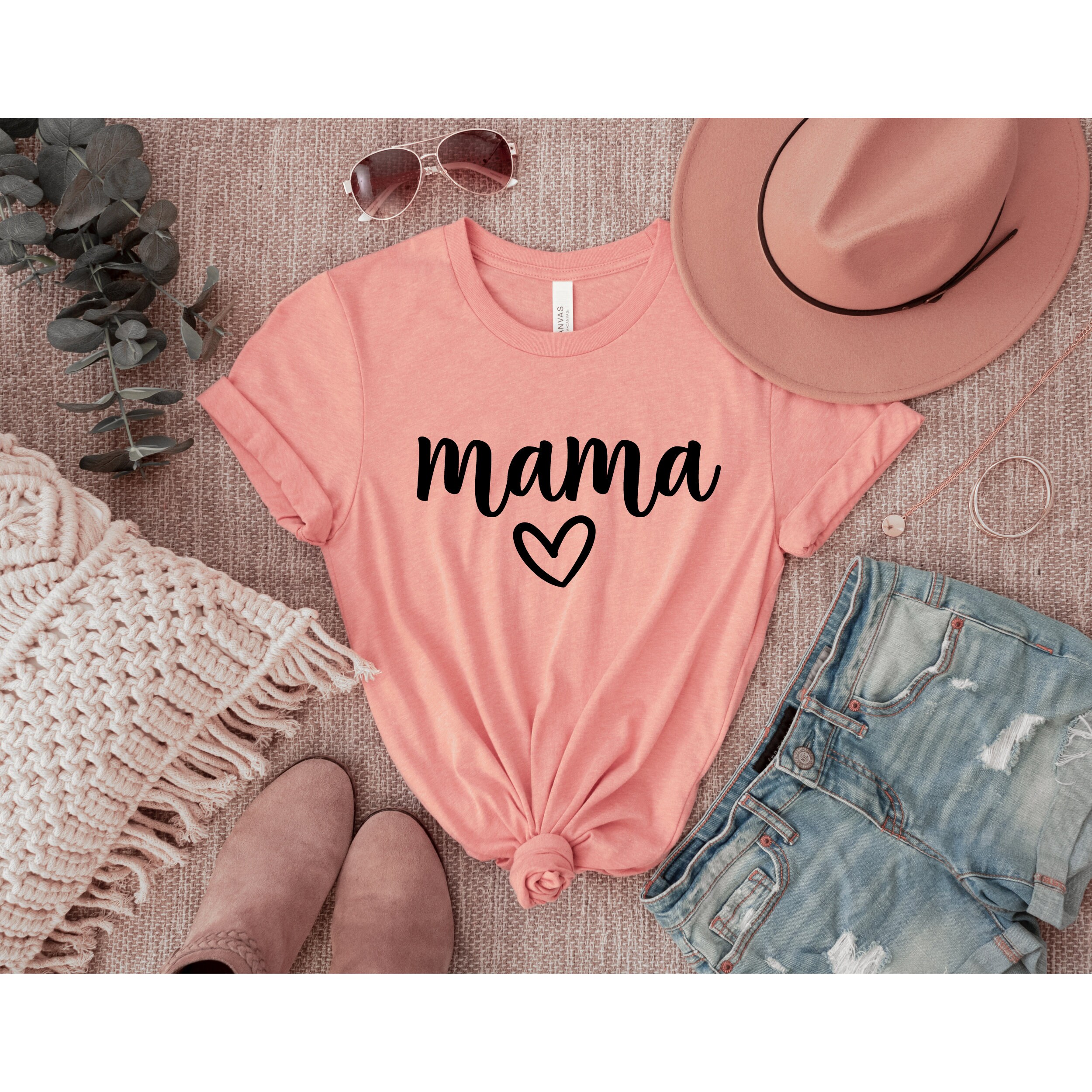 Mama Heart SVG - Mama Heart PNG - Handwritten - Digital Download - Easy ...