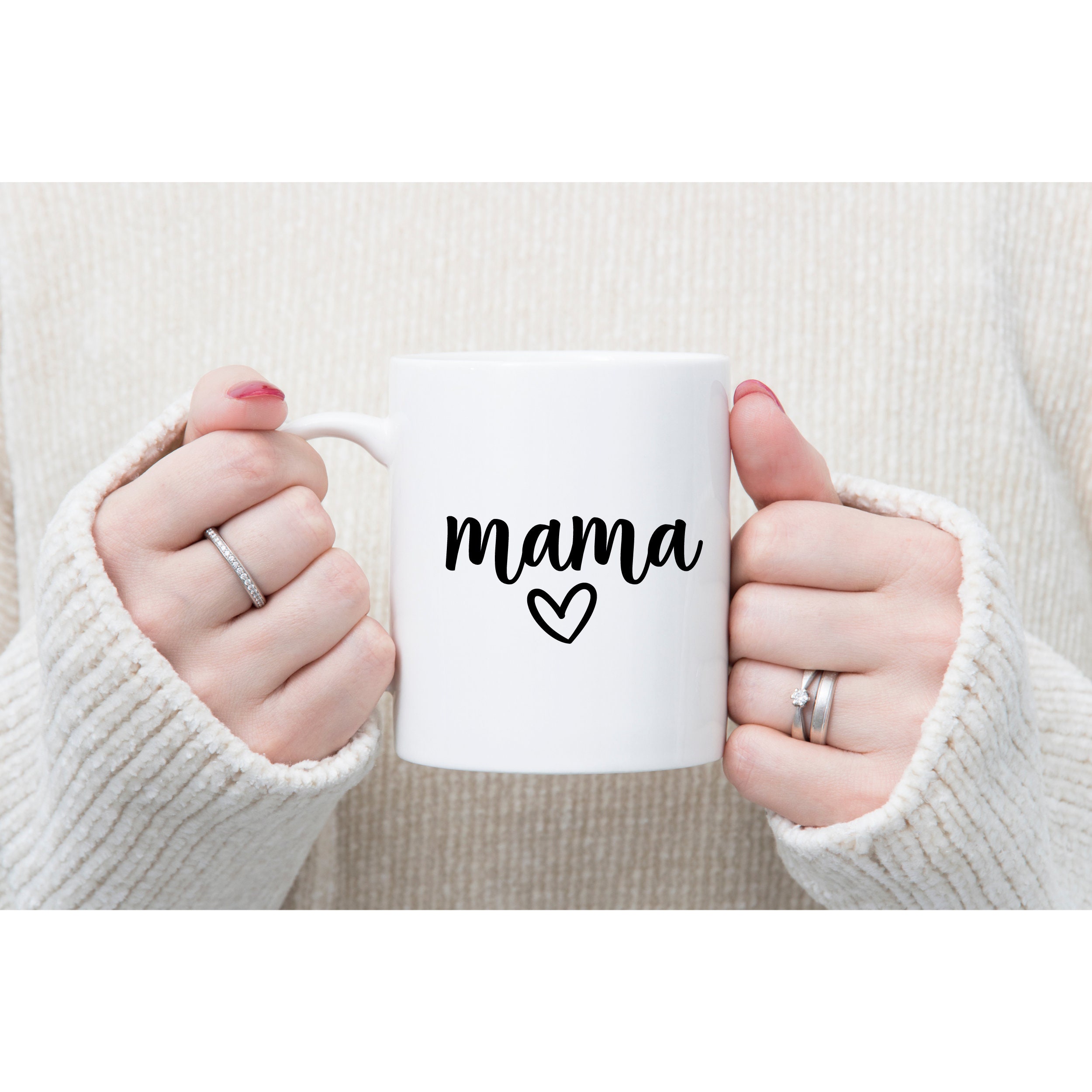 Mama Heart SVG - Mama Heart PNG - Handwritten - Digital Download - Easy ...