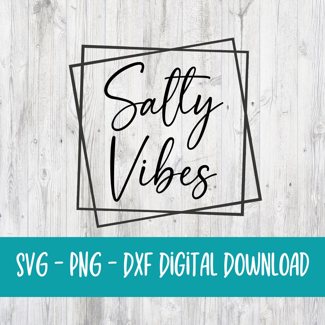 Salty Vibes SVG - Salty Vibes Png - Silhouette Cricut File - Vector ...