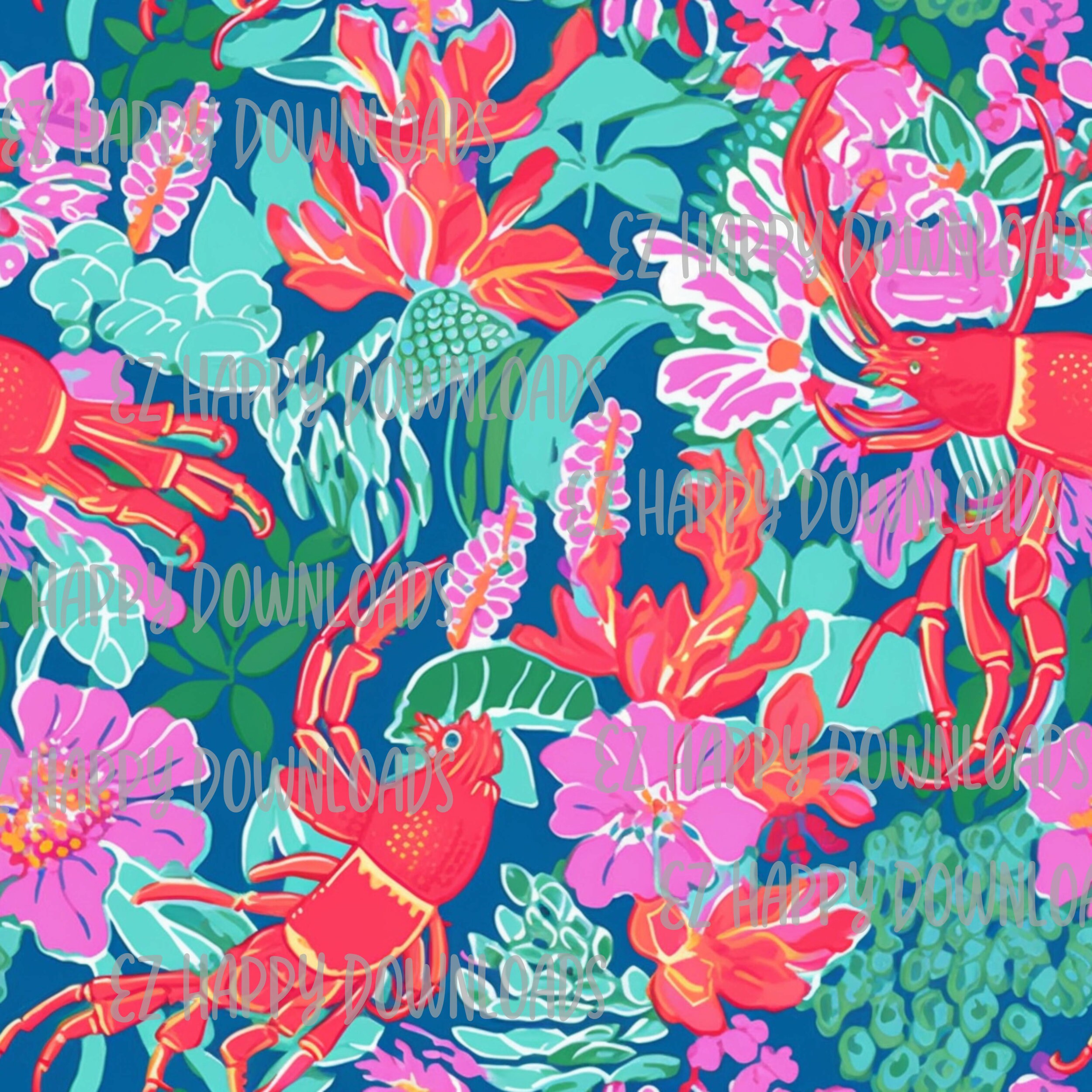 6 Preppy Sea Life Mermaid Coral Lighthouse Repeating Patterns - Etsy