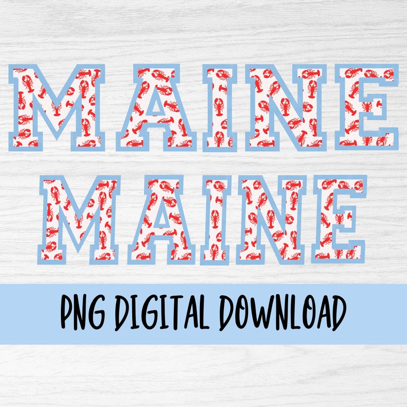 Maine Png - Maine Varsity Letters Png - Maine Sublimation Design ...