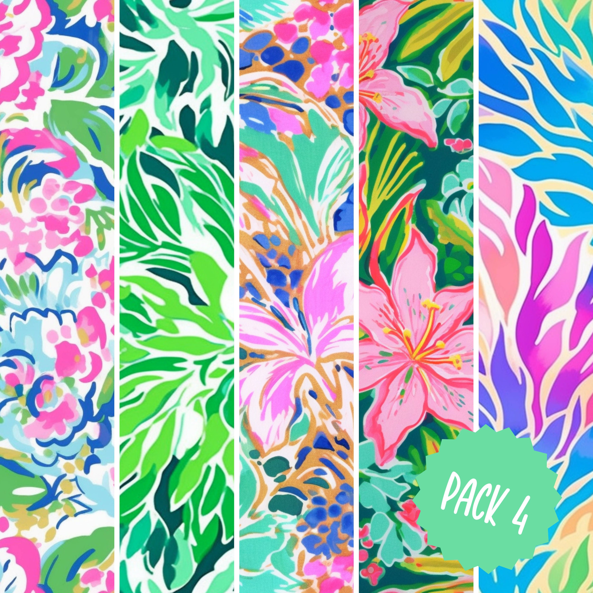 Seamless Tropical Repeating Patterns - MEGA PACK JPEG - 40 Seamless ...