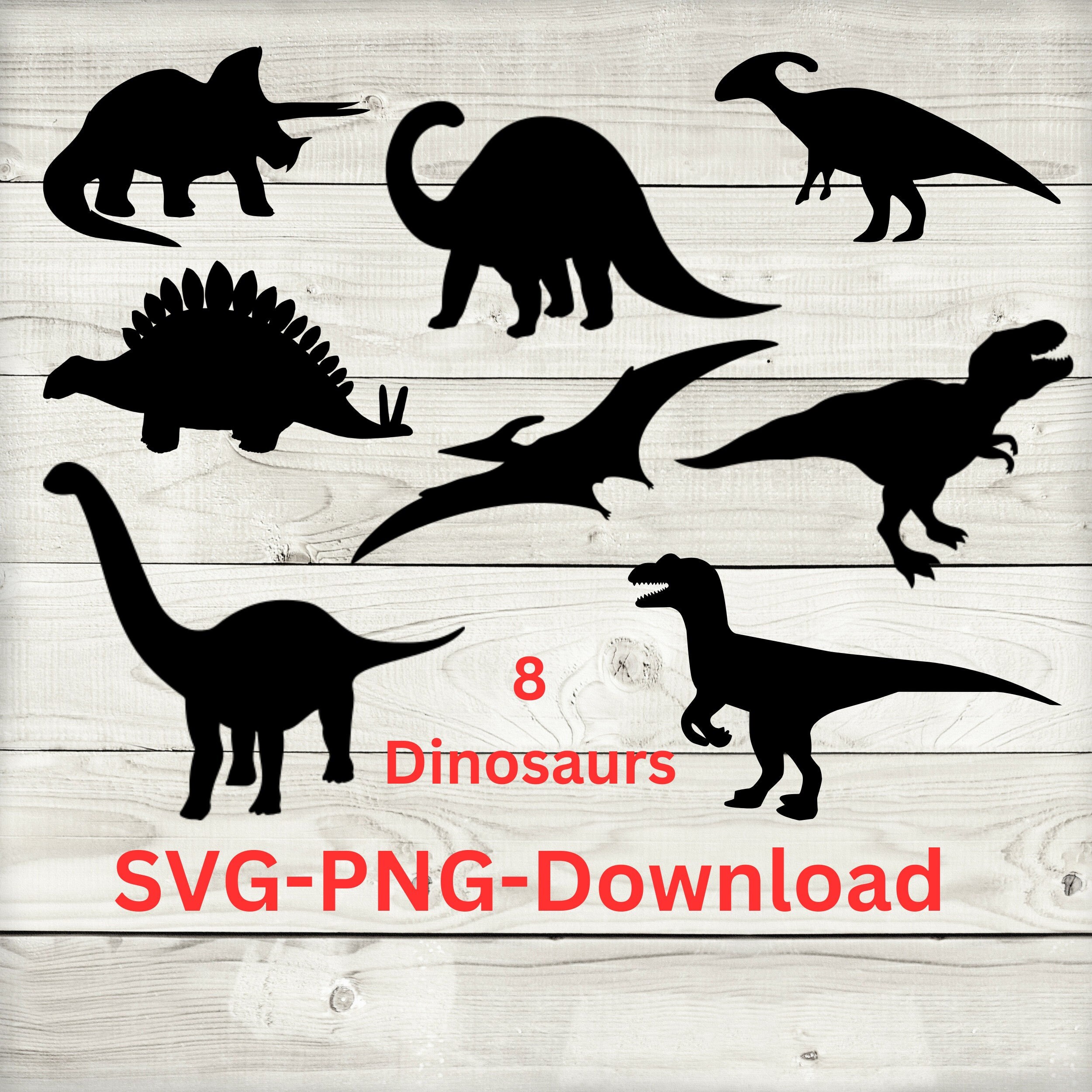 Dinosaur Svg Bundle Dinosaur Clipart Png Dinosaur Silhouette Svg Kids ...