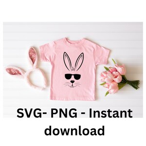Cool Bunny SVG, Happy Easter Svg, Easter Bunny Svg, Sunglasses Bunny ...