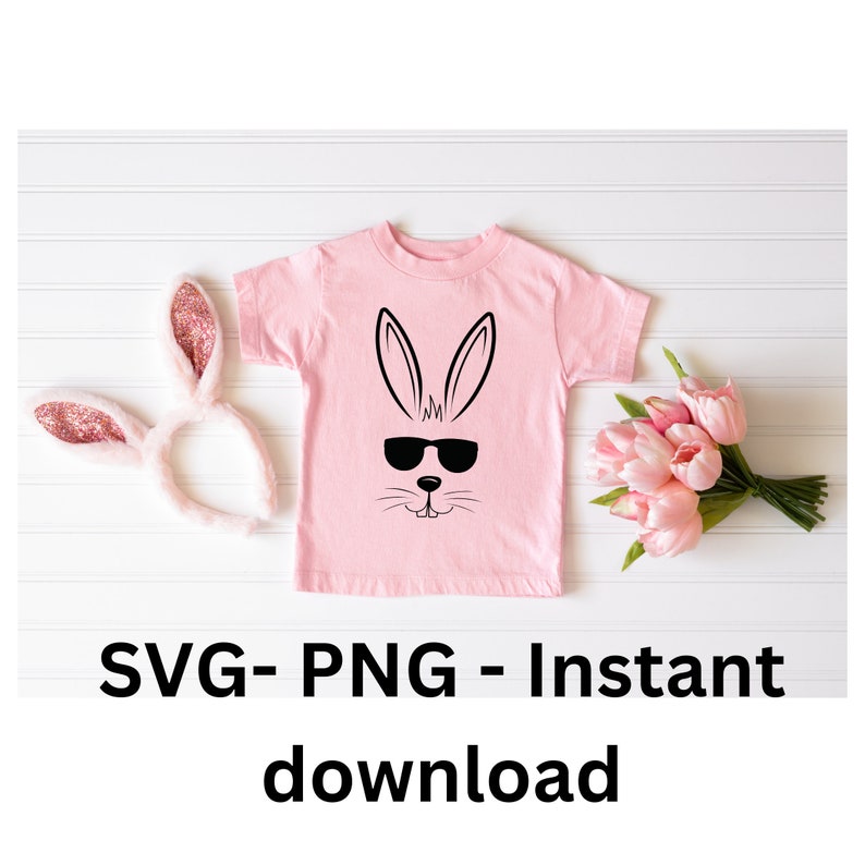 Cool Bunny SVG, Happy Easter Svg, Easter Bunny Svg, Sunglasses Bunny ...