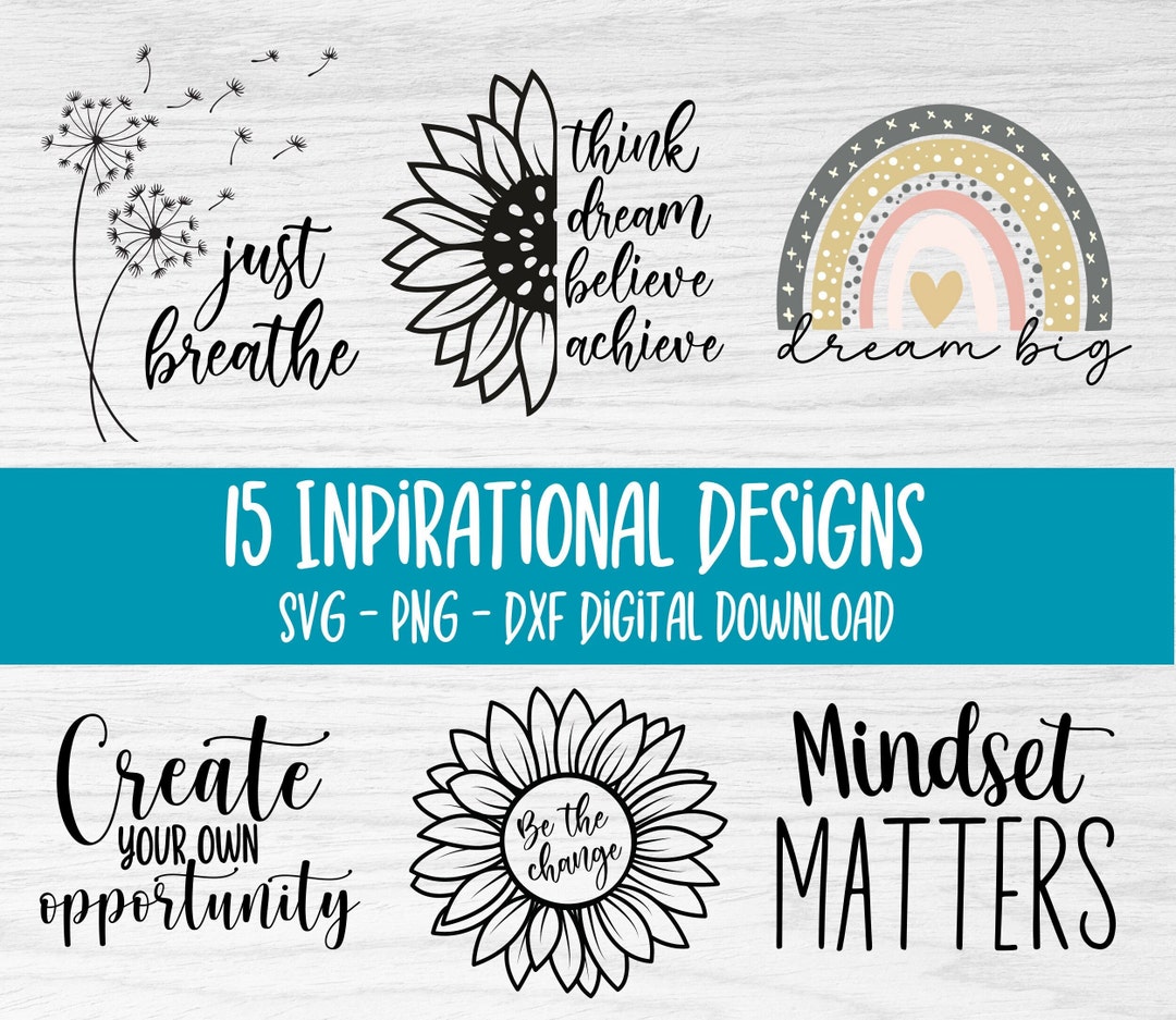 Inspirational SVG Bundle, Big Bundle SVG File for Cricut, Dream Bundle ...
