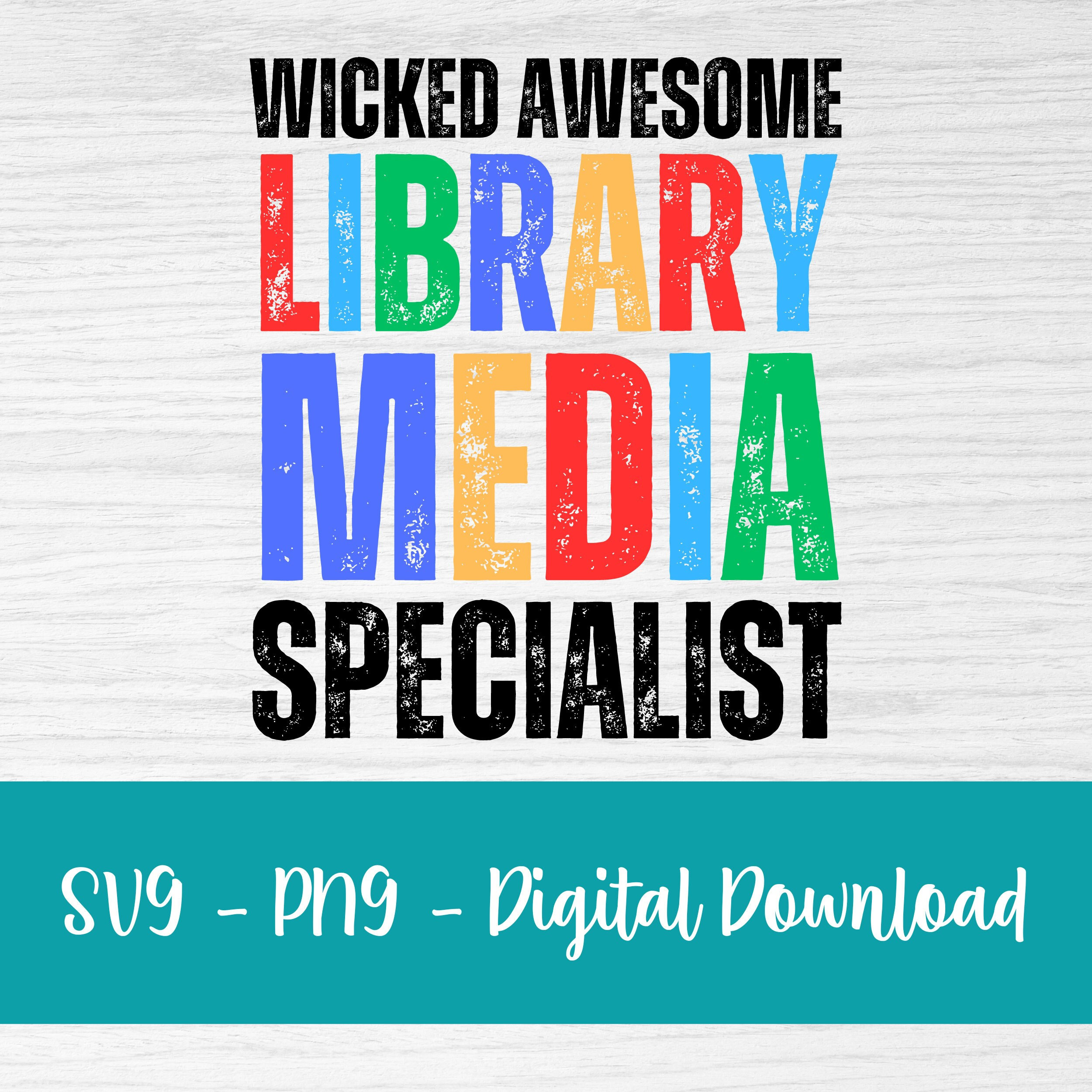 Library Media Specialist Svg - Teacher Svg - Library Specialist Png ...