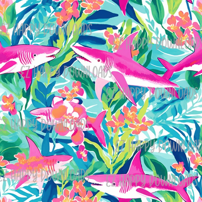 6 Preppy Sea Life Mermaid Coral Lighthouse Repeating Patterns - Etsy