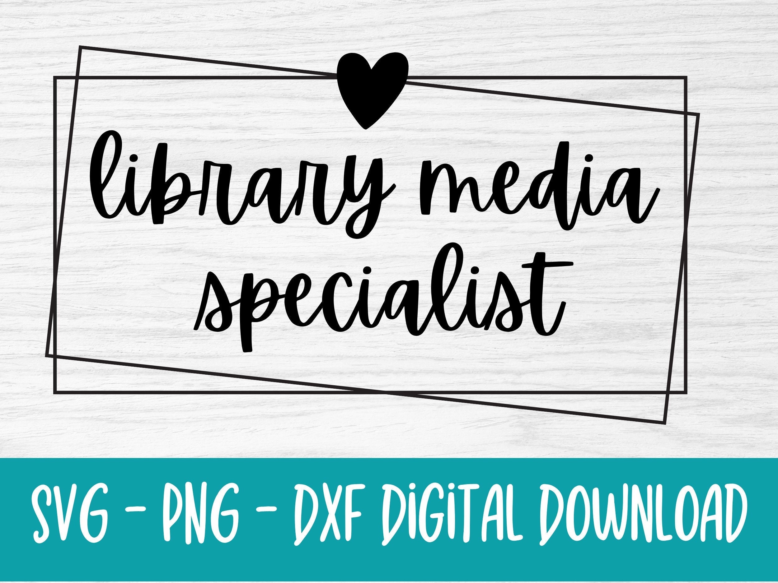 Library Media Specialist Svg - Library Media Specialist Png - Library ...