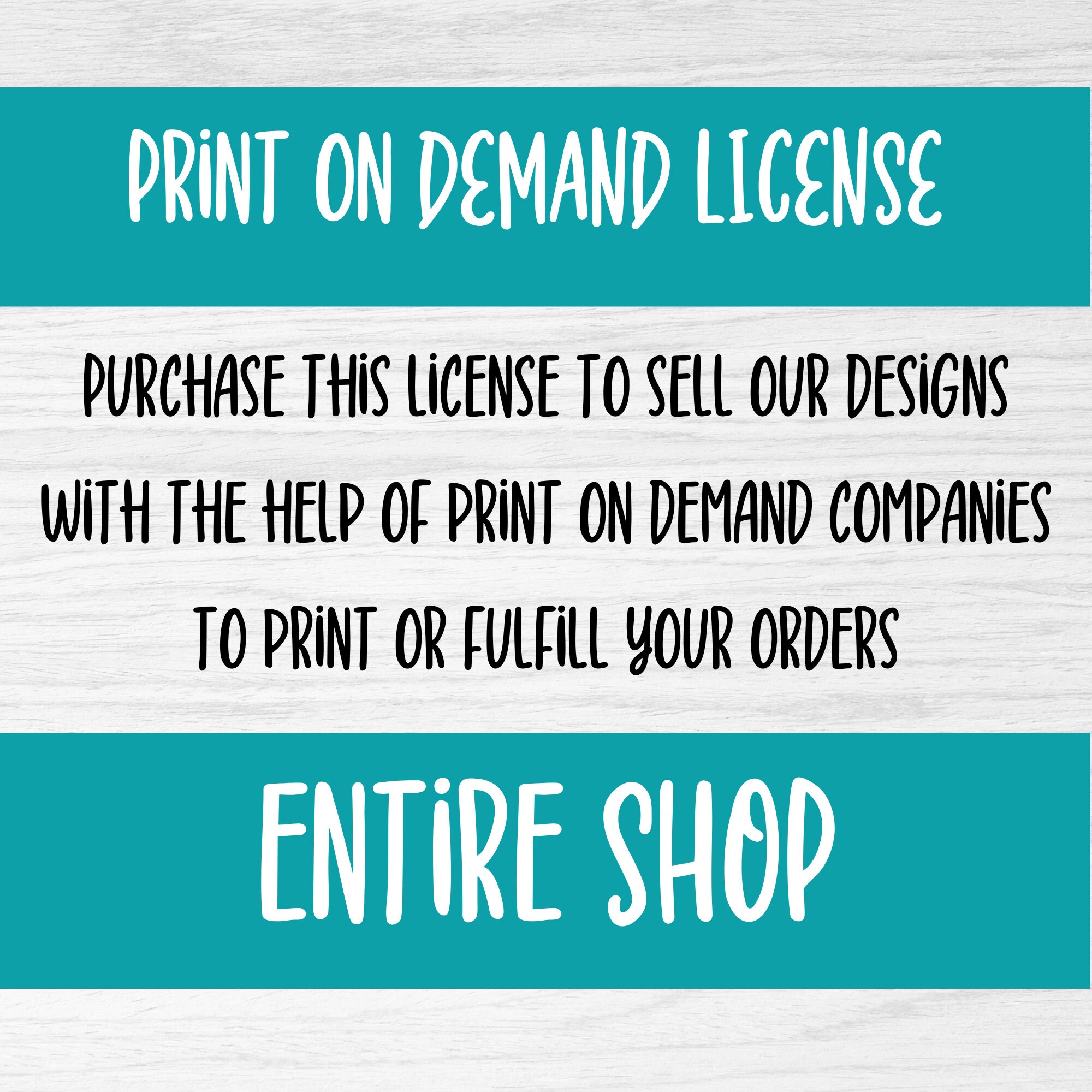 Print on Demand License ENTIRE SHOP to Use Our Designs If - Etsy