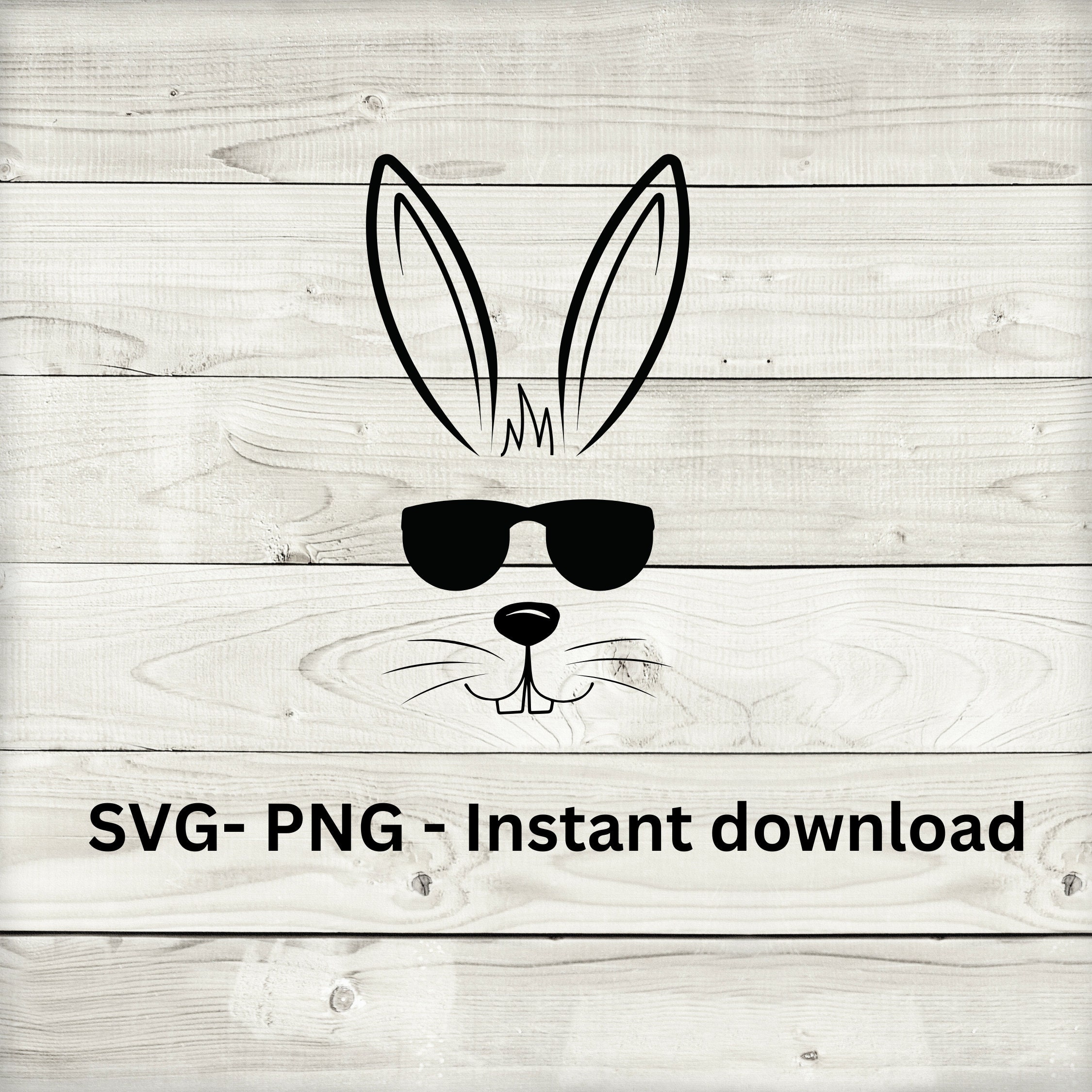 Cool Bunny SVG, Happy Easter Svg, Easter Bunny Svg, Sunglasses Bunny ...