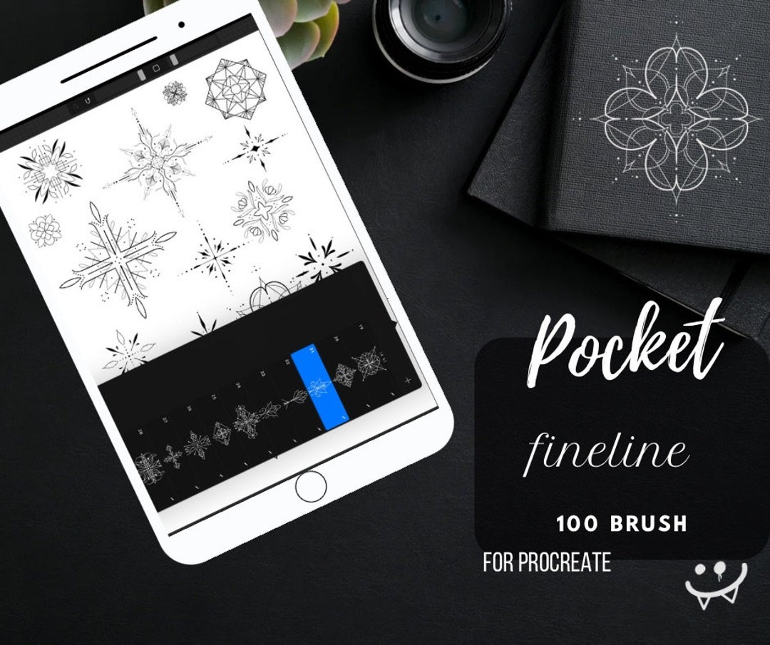 100 Fineline Tattoo Stamps for Procreate - Etsy