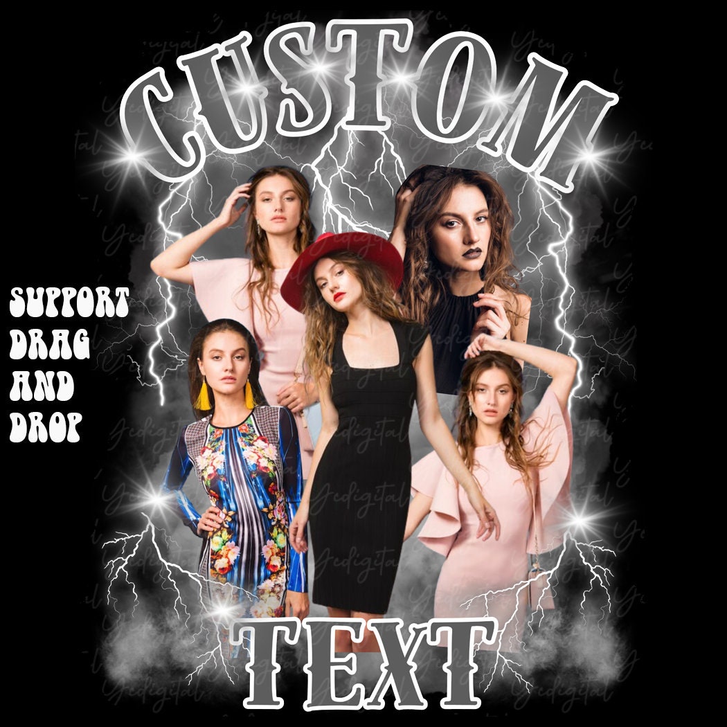 CUSTOM Your Bootleg Design, Customize Text Bootleg Idea, Gray Color ...