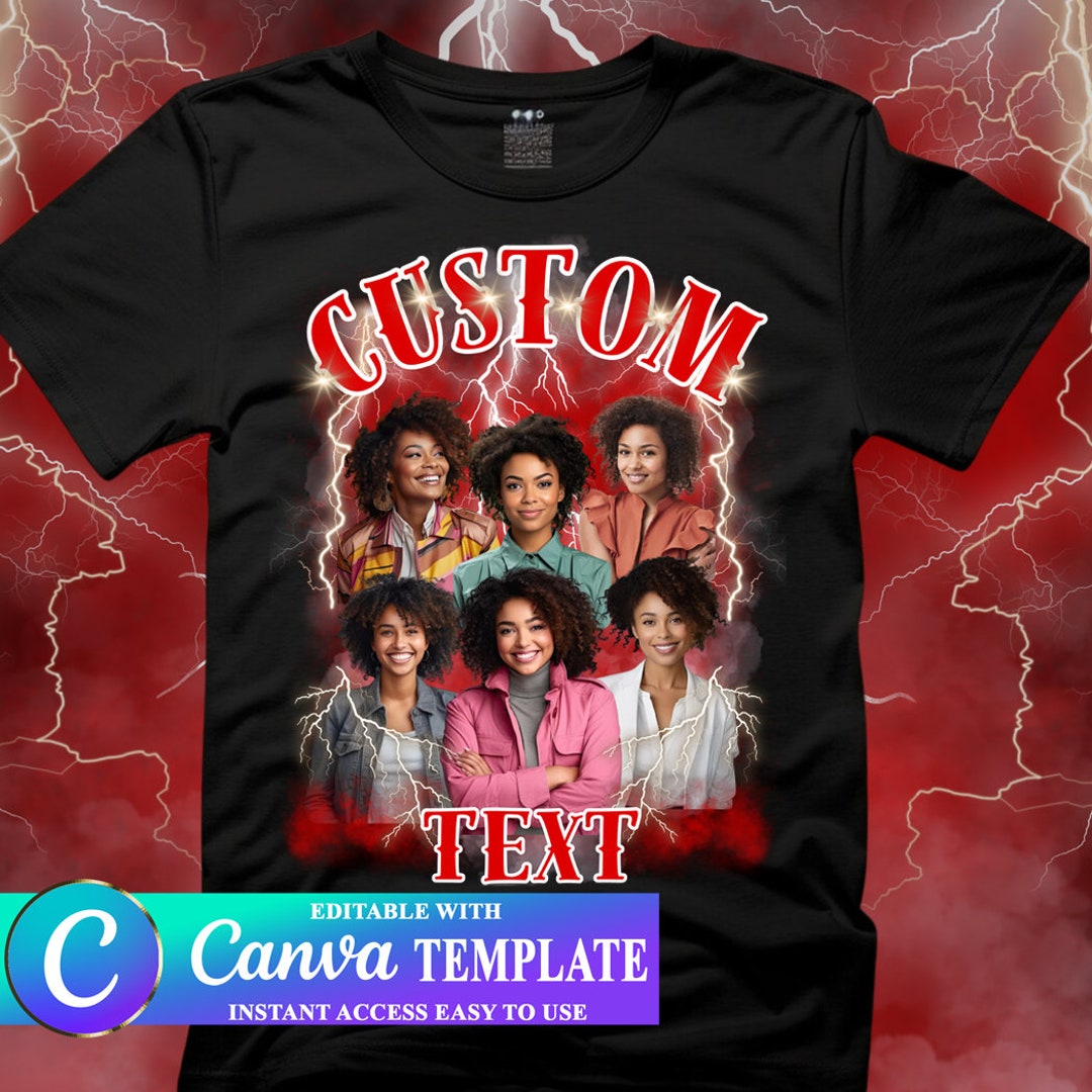 CUSTOM Your Bootleg Design Customize Text Bootleg Idea Red Color ...