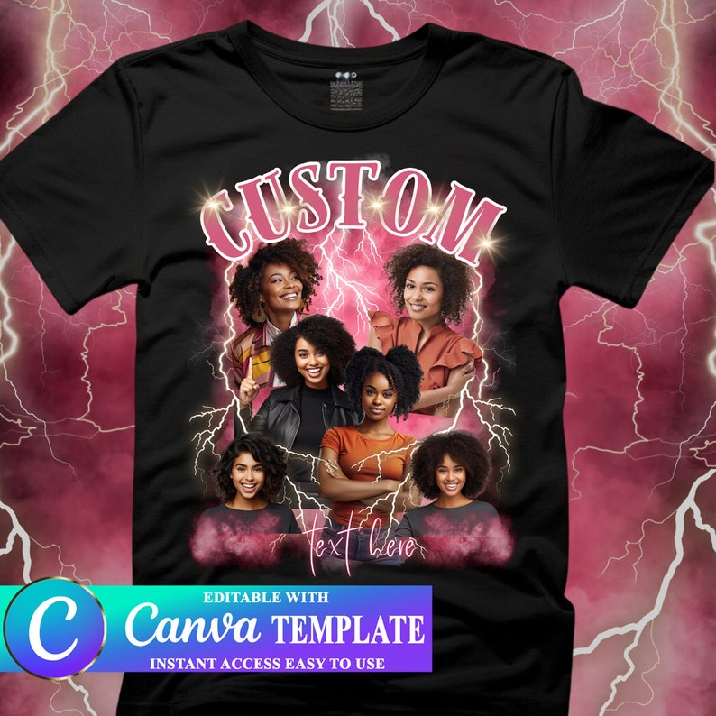 CUSTOM Your Bootleg Design, Customize Text Bootleg Idea, Pink Color ...