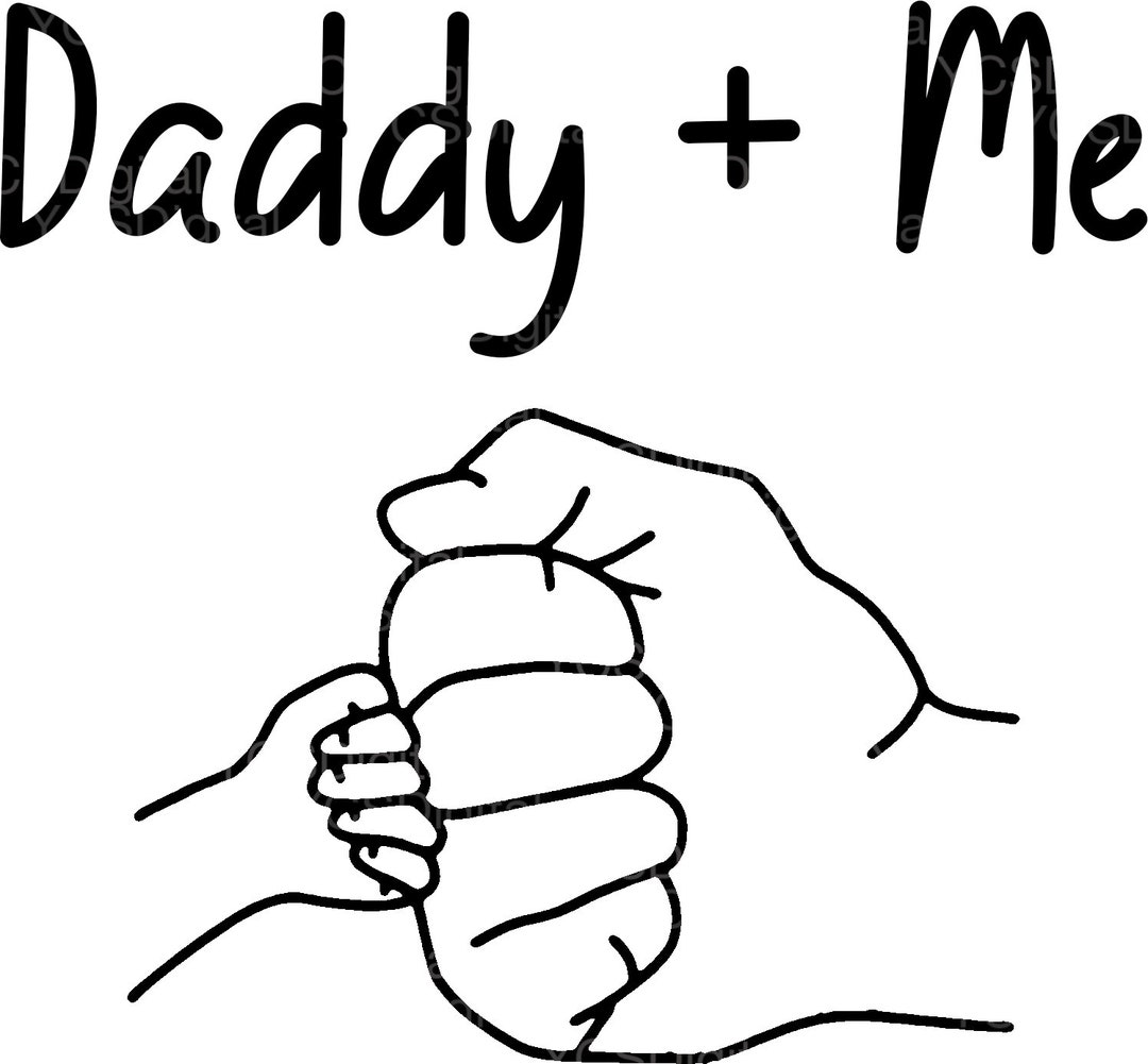 Daddy and Me Fist Bump Digital Download PNG SVG Files - Etsy