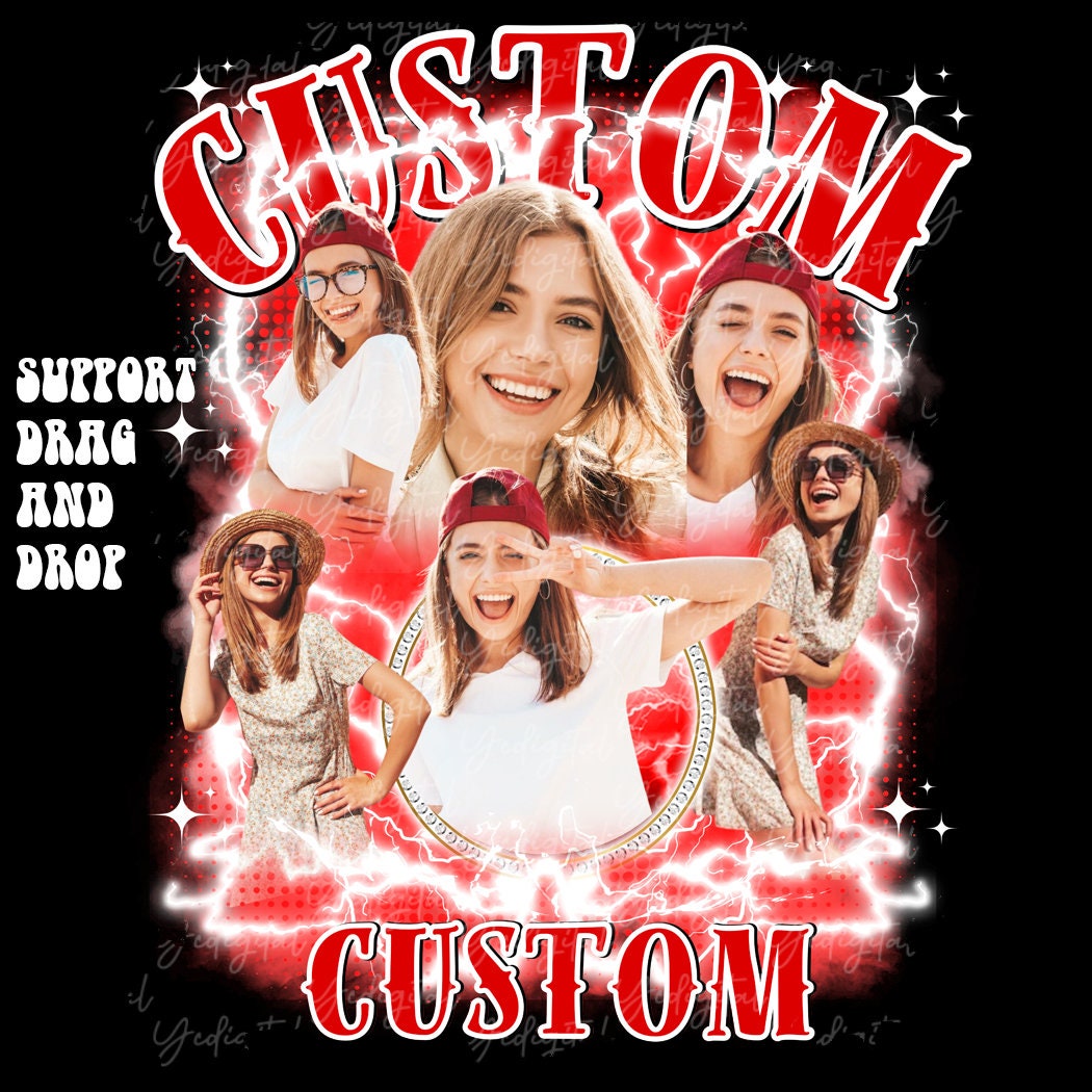 CUSTOM Your Bootleg Design, Customize Text Bootleg Idea, Red Color ...