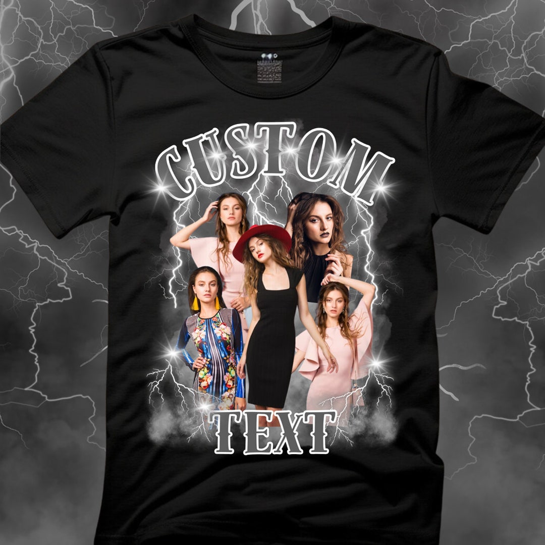 CUSTOM Your Bootleg Design, Customize Text Bootleg Idea, Gray Color ...