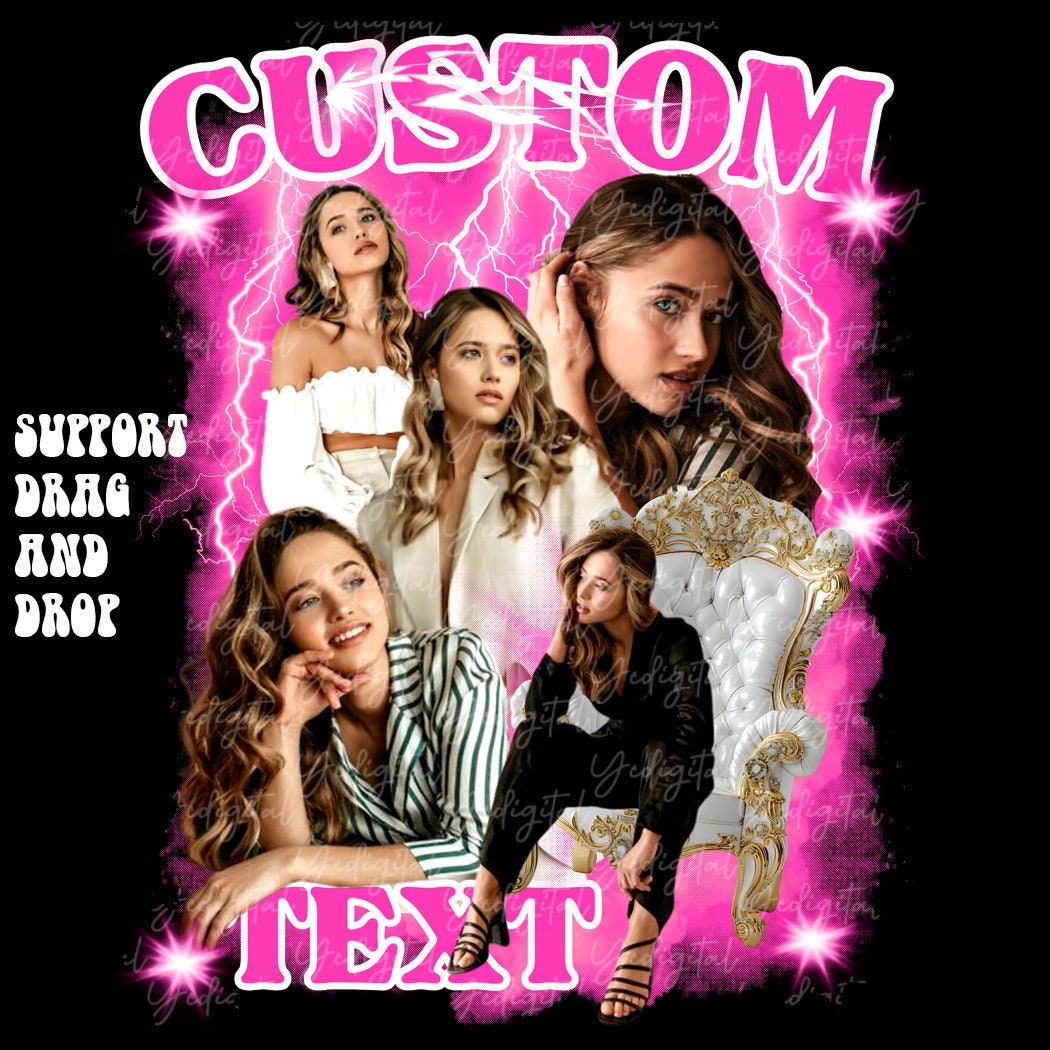 CUSTOM Your Bootleg Design, Customize Text Bootleg Idea, Pink Color ...