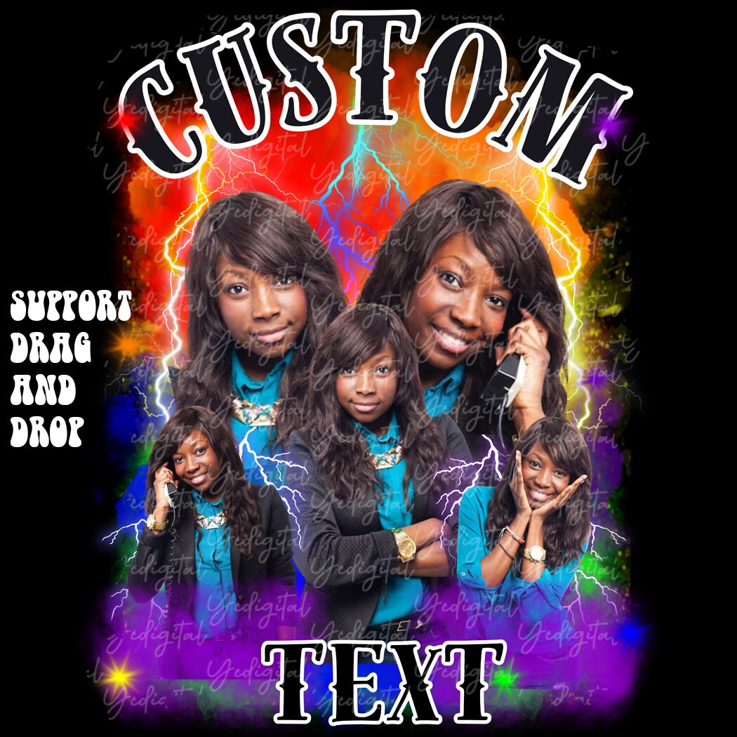CUSTOM Your Bootleg Design, Customize Text Bootleg Idea, Rainbow Color ...