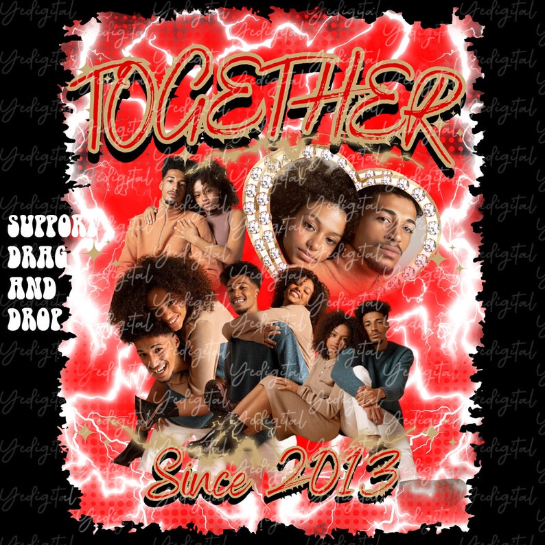 CUSTOM Your Bootleg Design, Customize Text Bootleg Idea, Red Design W ...