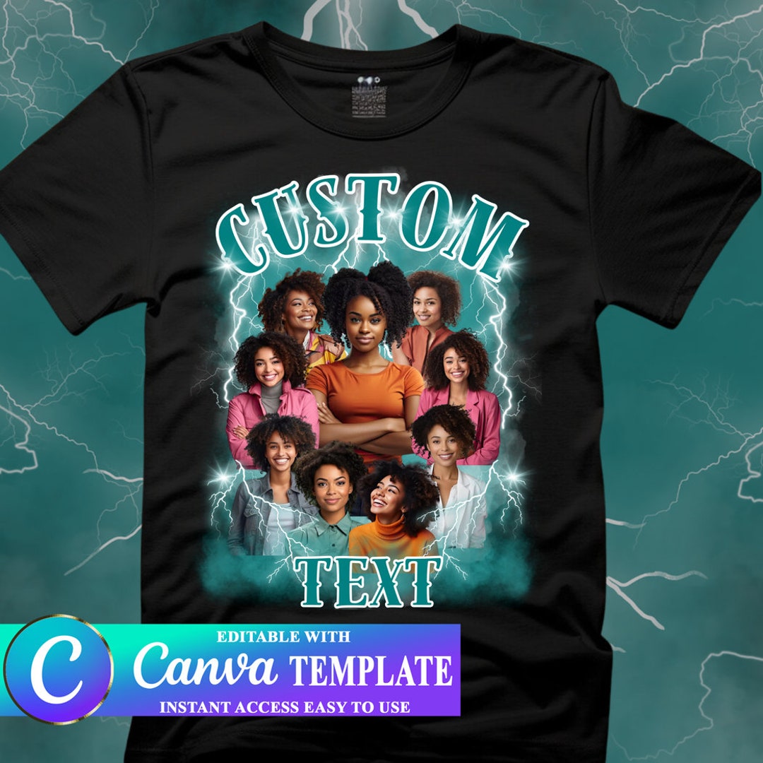 CUSTOM Your Bootleg Design, Customize Text Bootleg Idea, Teal Color ...