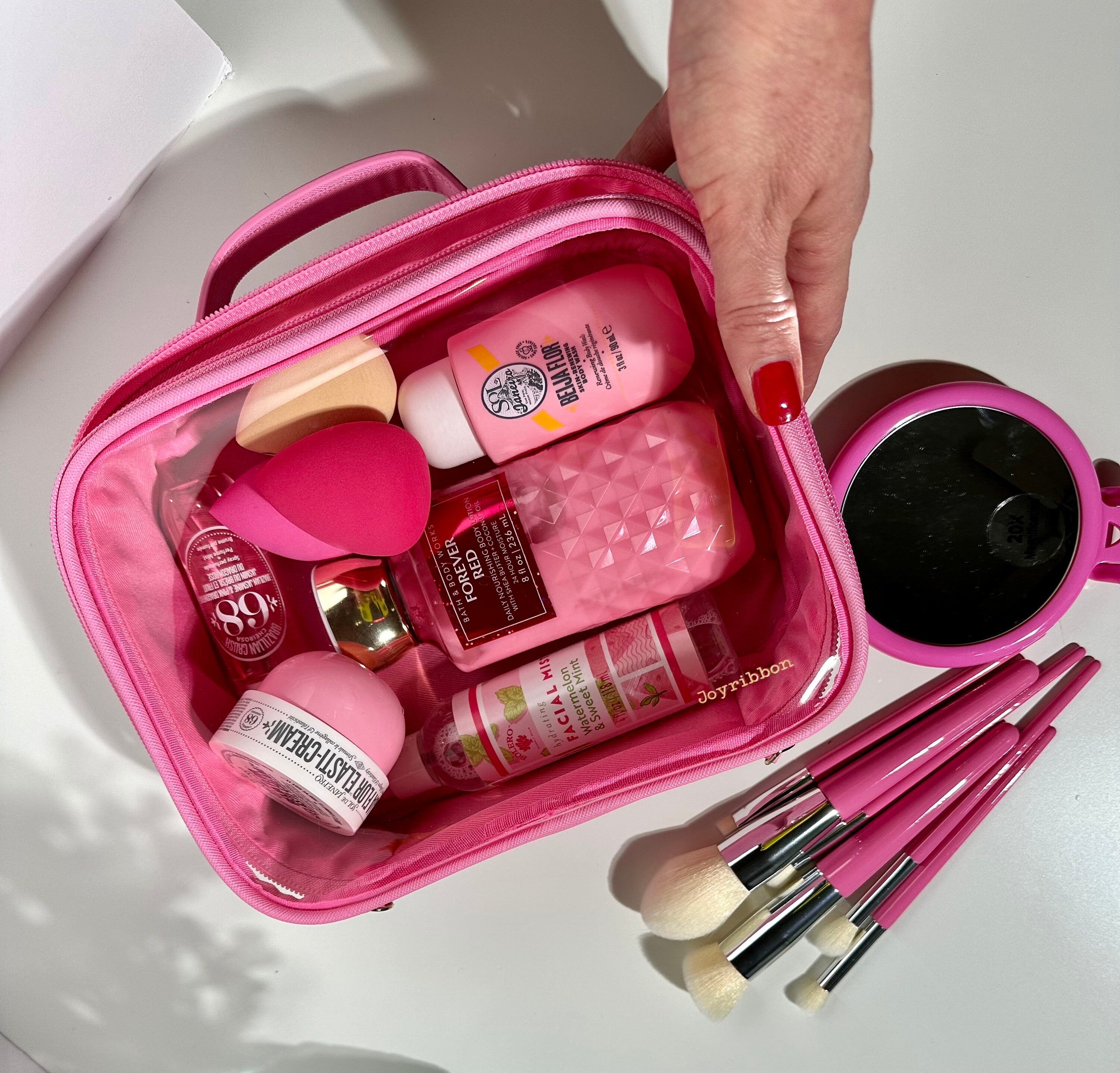 Premium Travel Toiletry Bag for Women and Girls With Clear Transparent ...