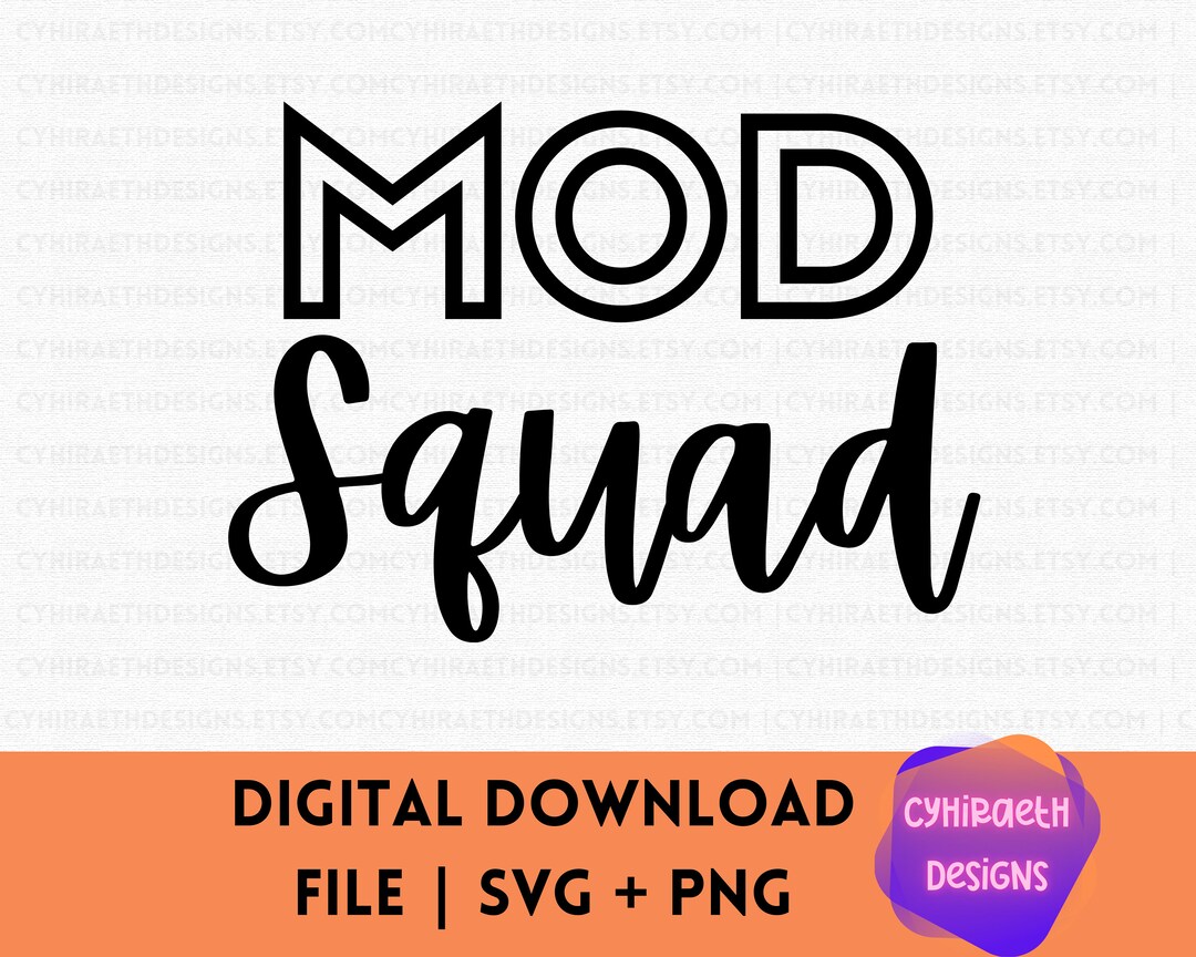 Mod Squad Streamer Svg, Streamer Mod Gift, Streamer Png, Gaming Gamer ...
