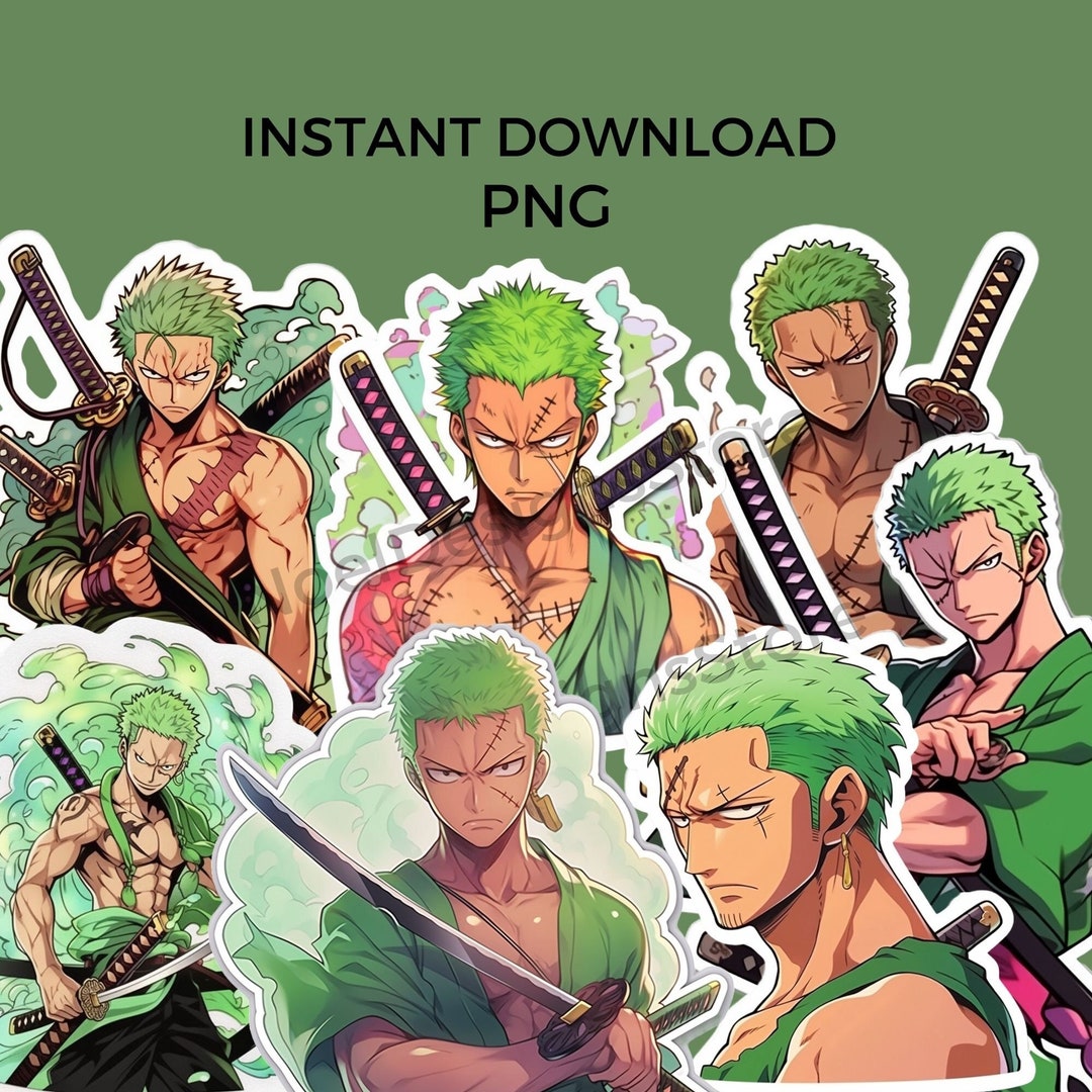 Anime Clipart-printable Anime Png Zoro From One Piece Anime - Etsy ...