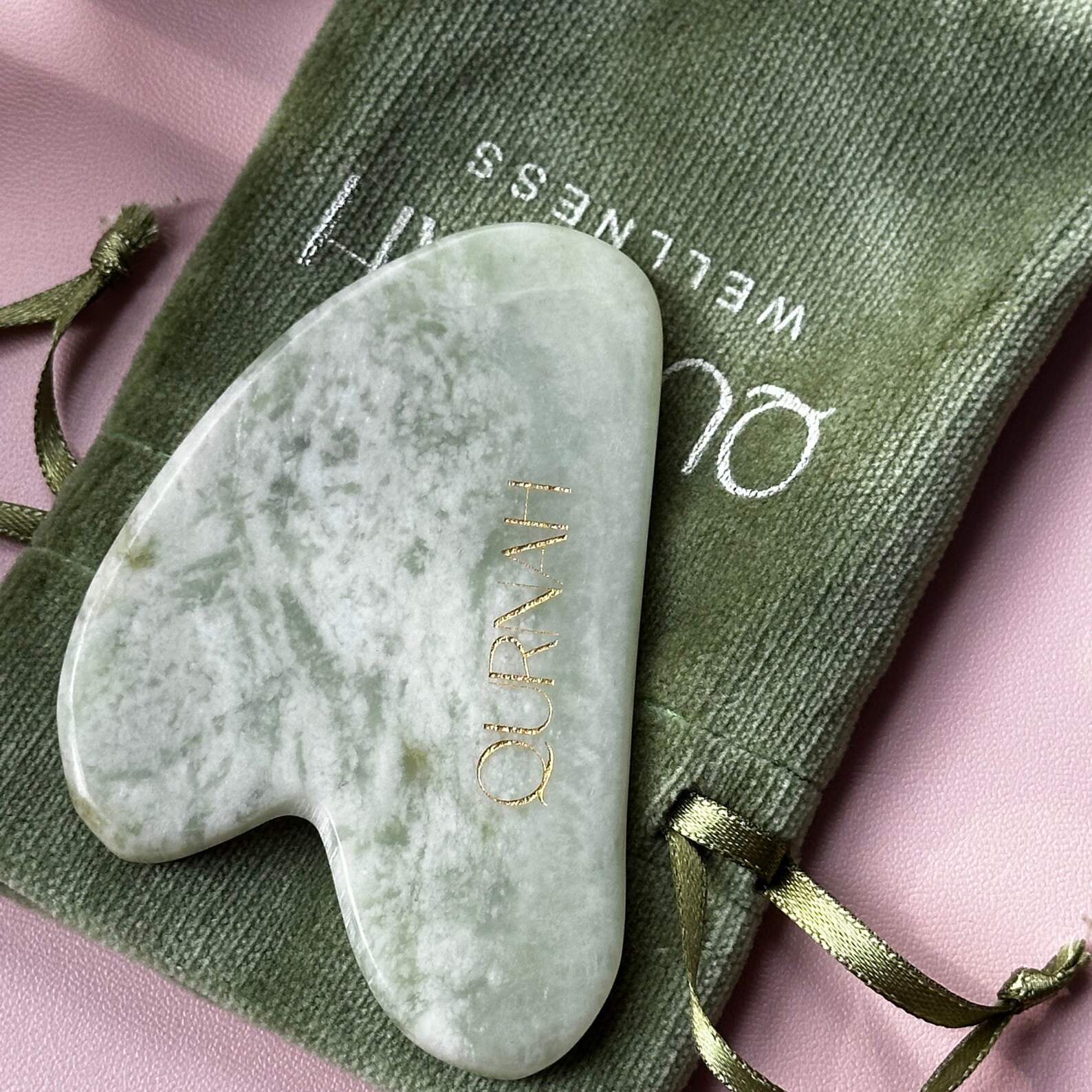 Green Quartz Gua Sha | Self Care | Green | Gift Real Stone | Spa Gift ...