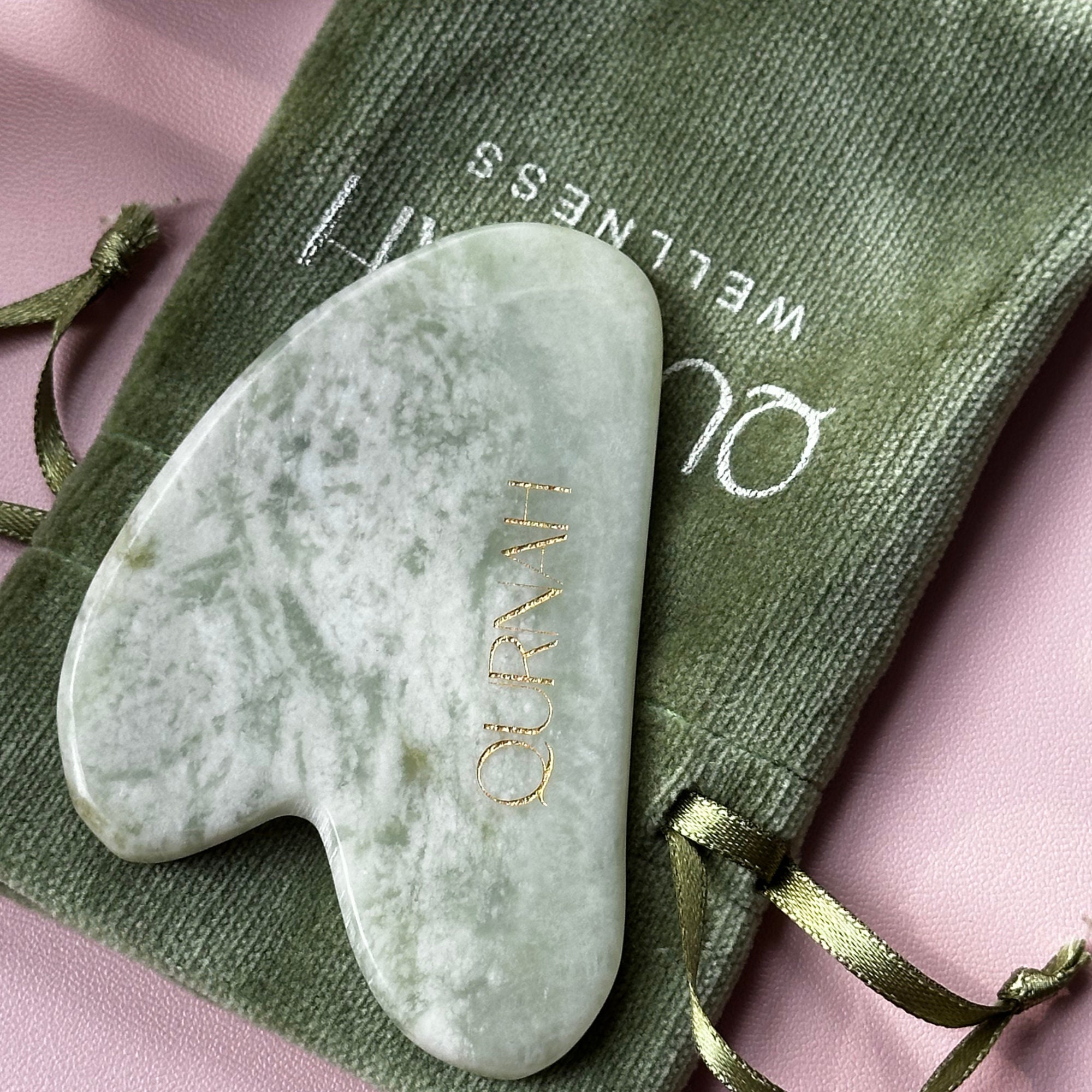 Green Quartz Gua Sha | Self Care | Green | Gift Real Stone | Spa Gift ...